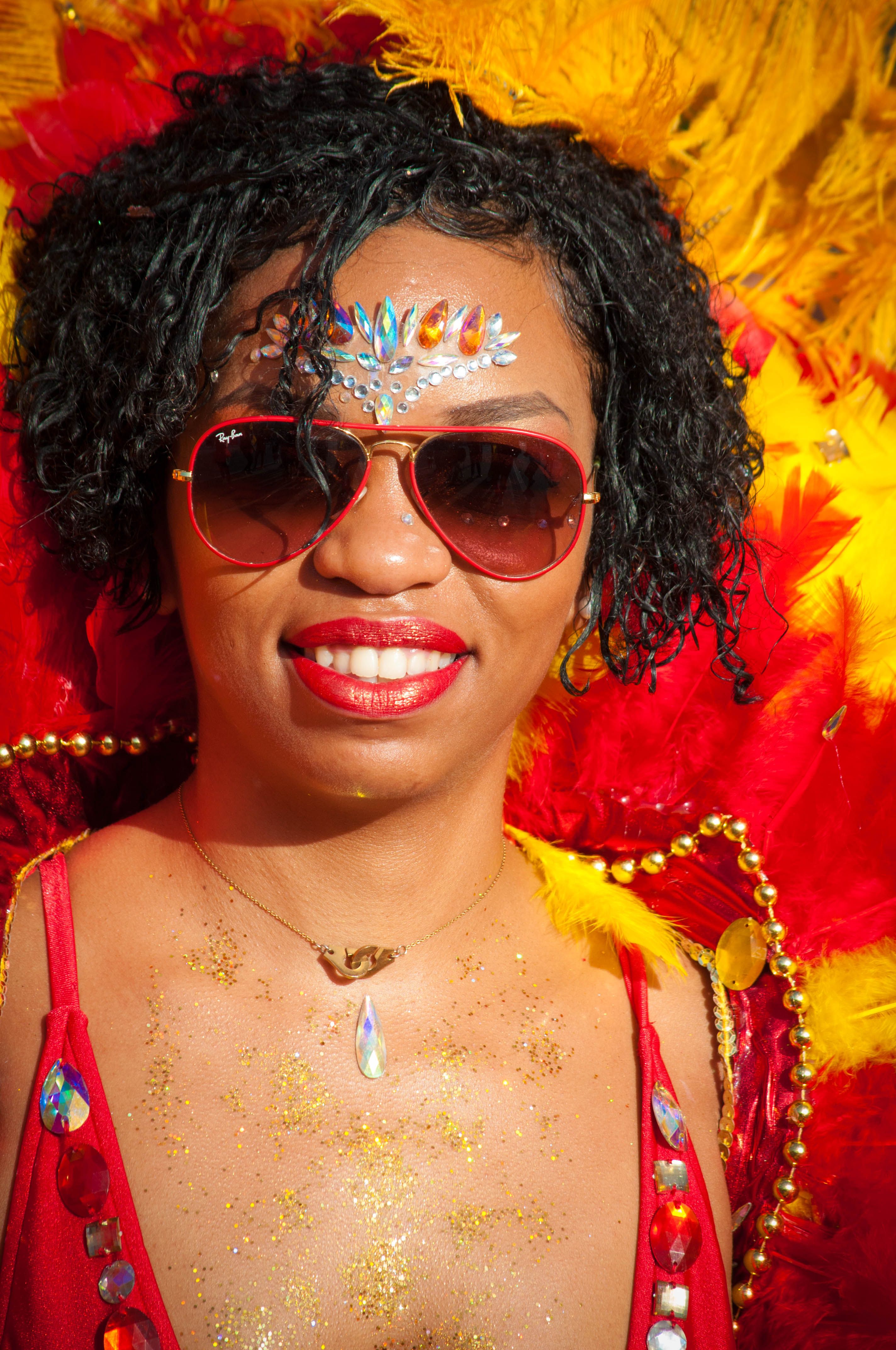 Vibrant Carnival Portrait with Colorful Costume · Free Stock Photo