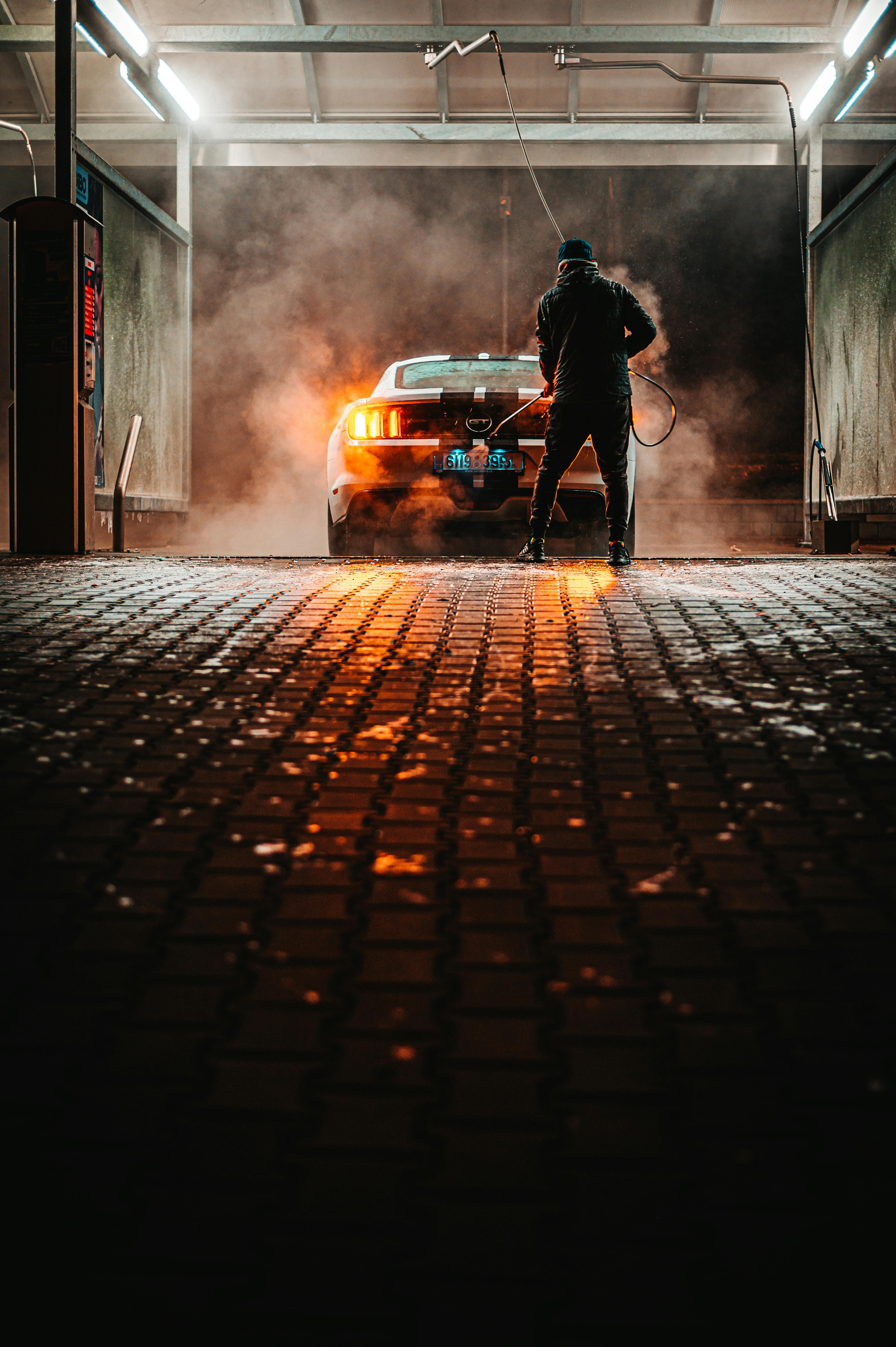 Car Being Wash by Man · Free Stock Photo