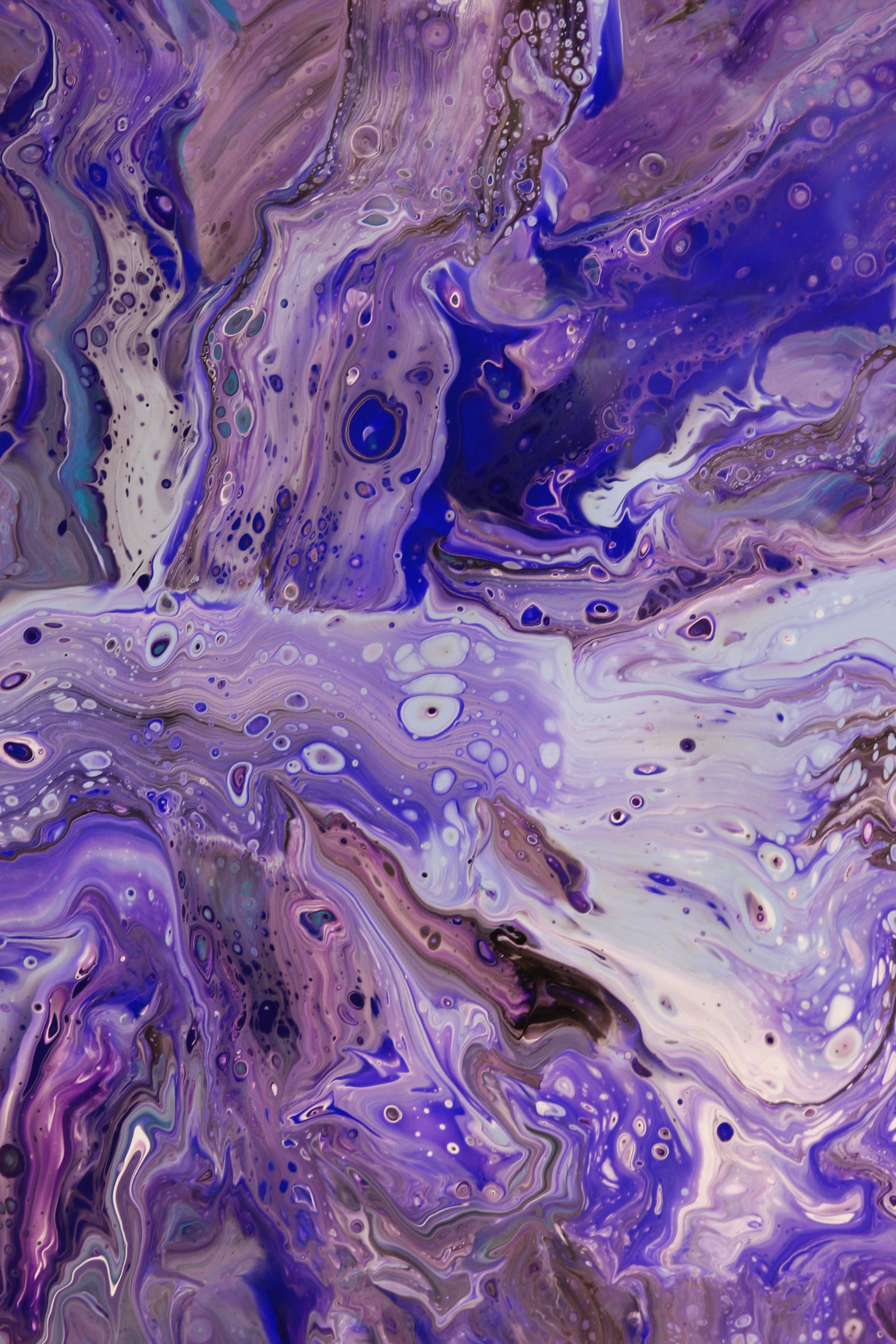 Purple and White Anstract Painting · Free Stock Photo