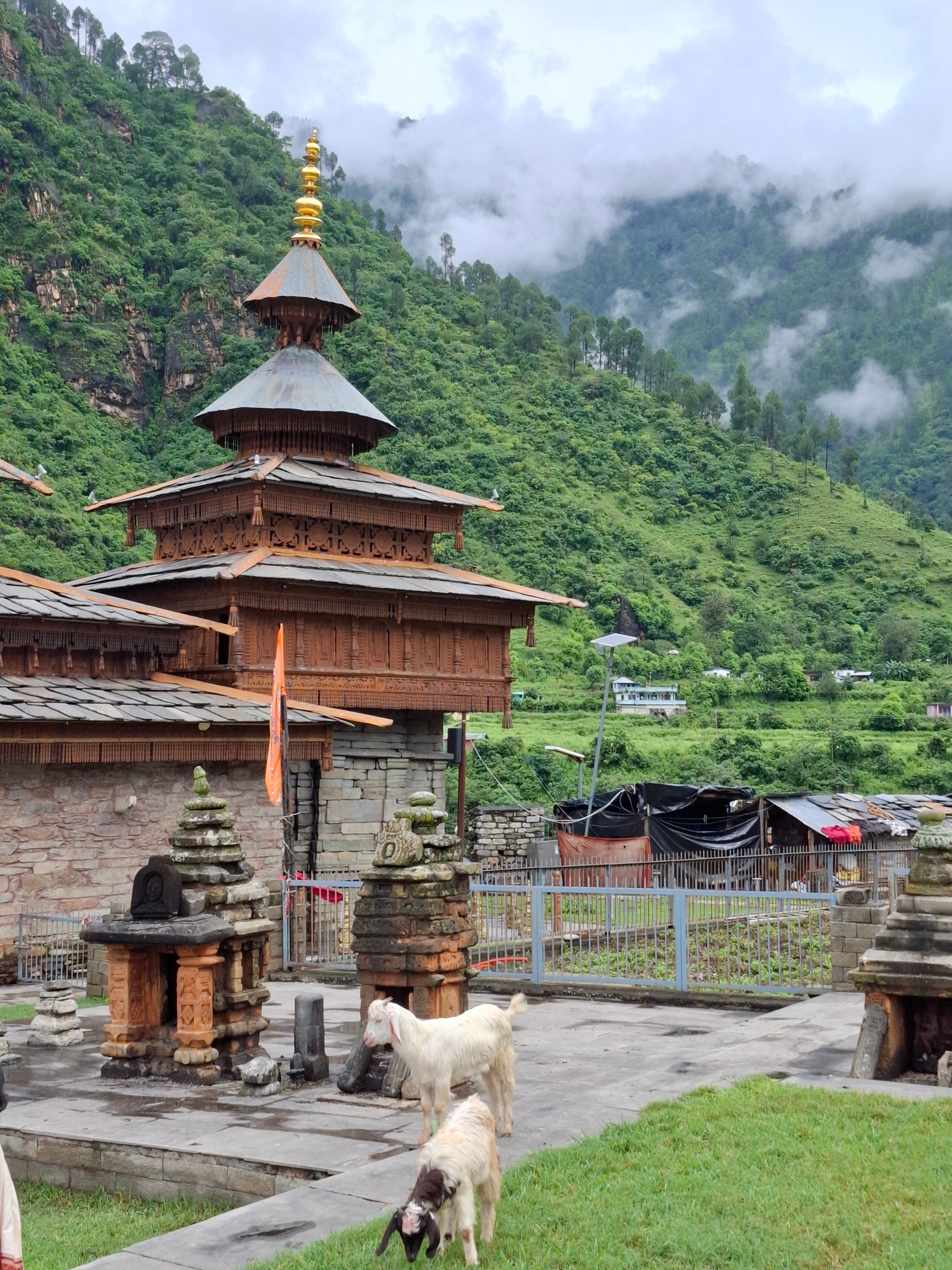 Historic Temple in Lush Himalayan Valley · Free Stock Photo