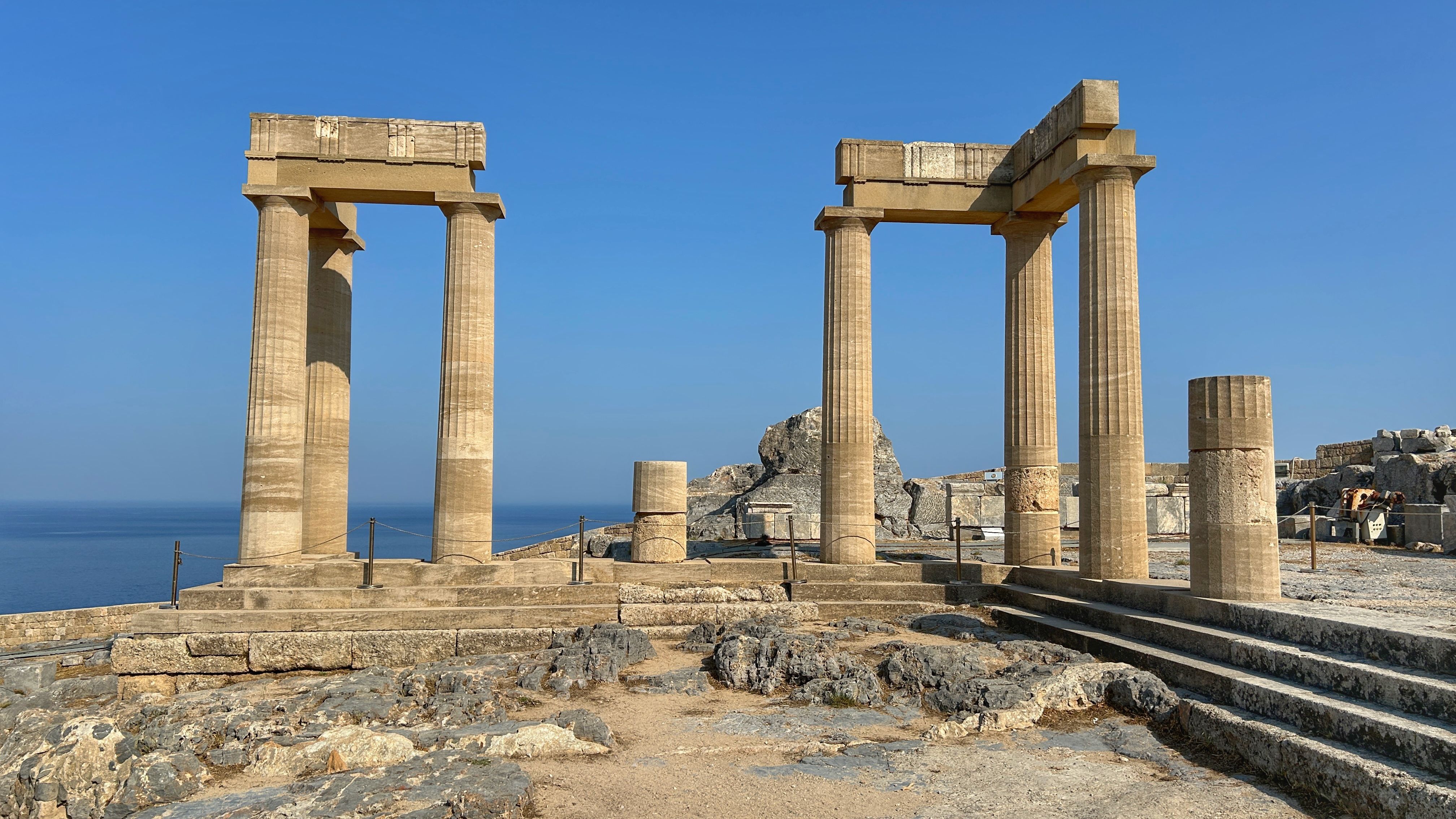 Ancient Greek Ruins in Lindos, Greece · Free Stock Photo