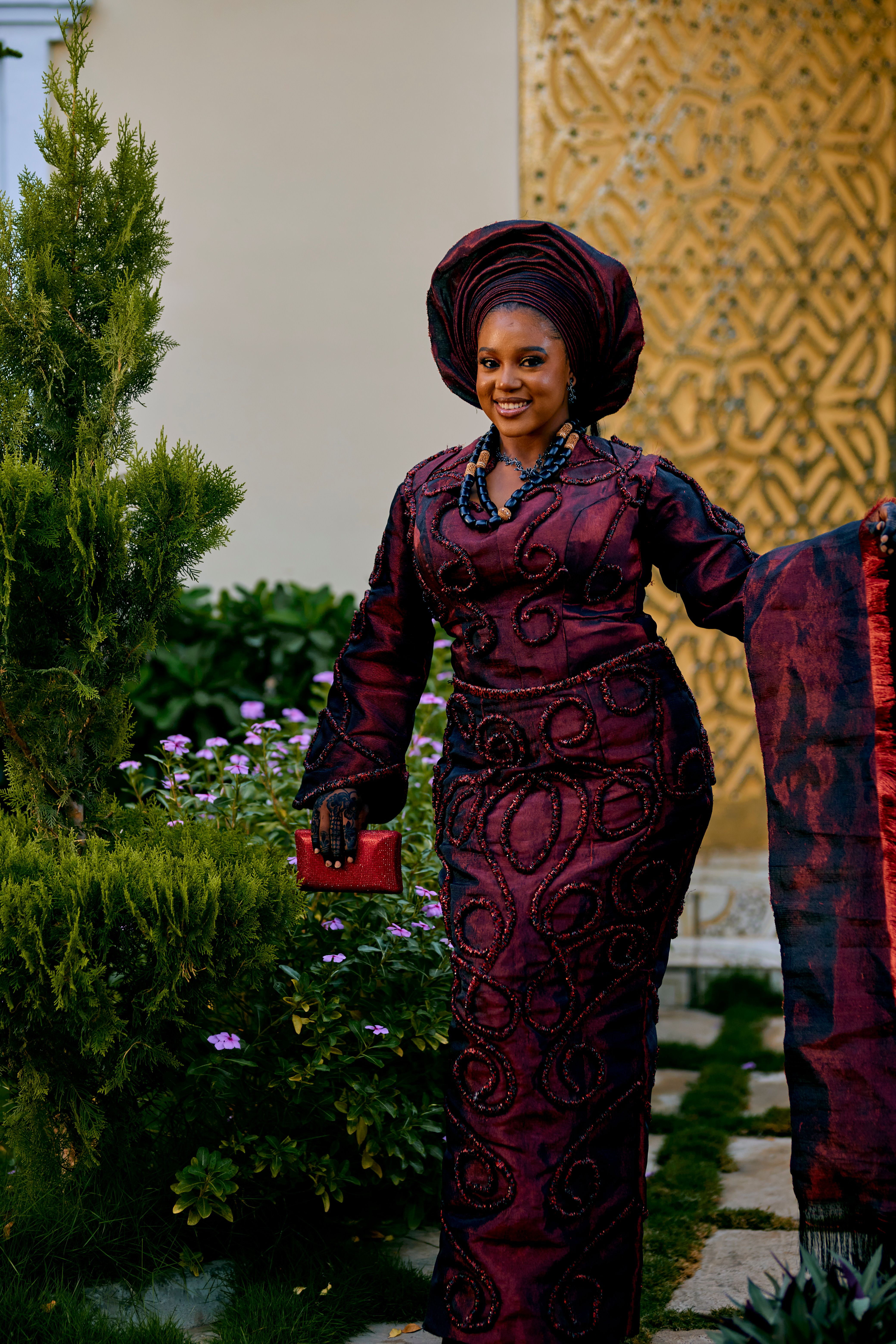 Elegant African Bride in Traditional Hausa Attire · Free Stock Photo