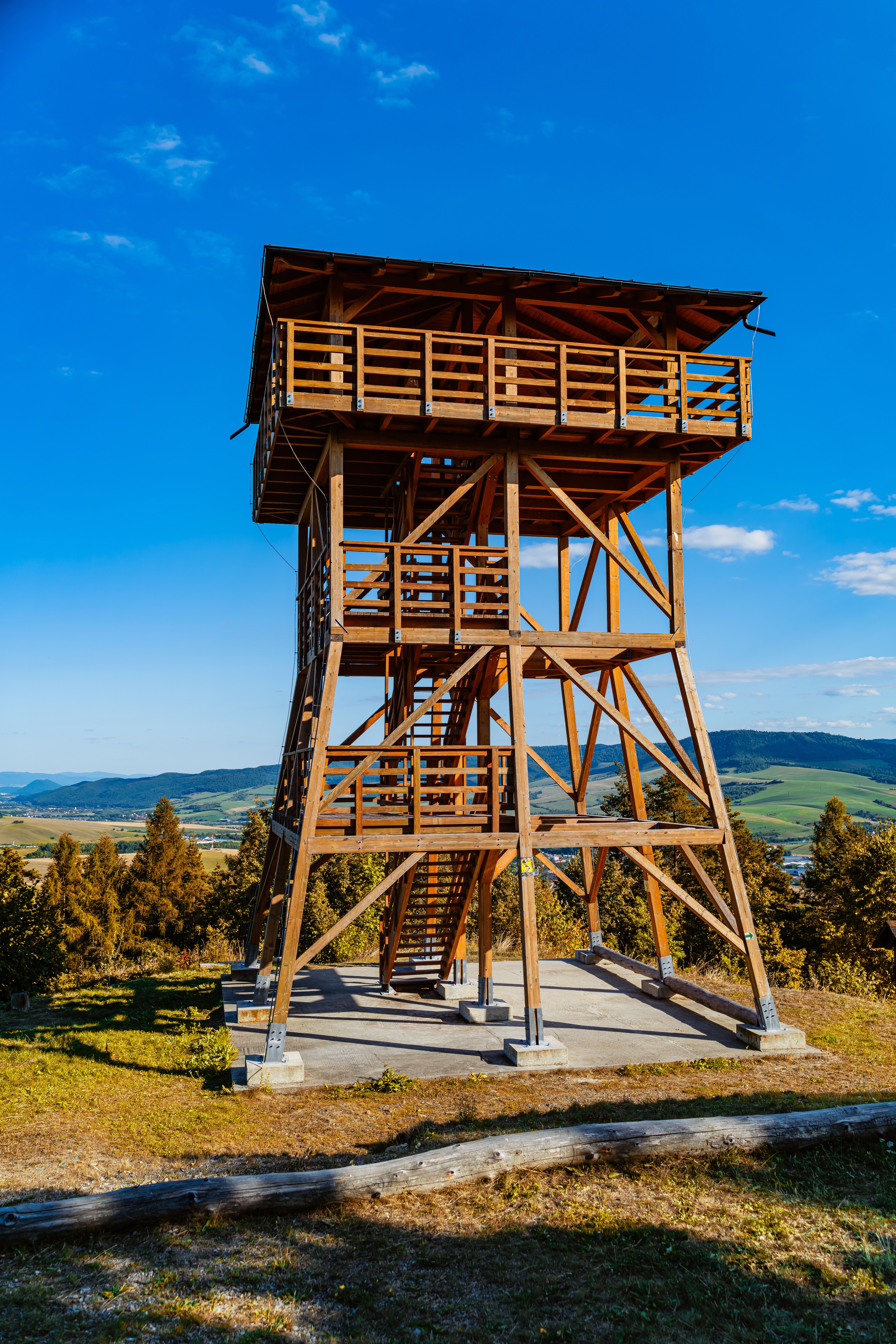 Wooden Watchtower in Slovakian Countryside · Free Stock Photo