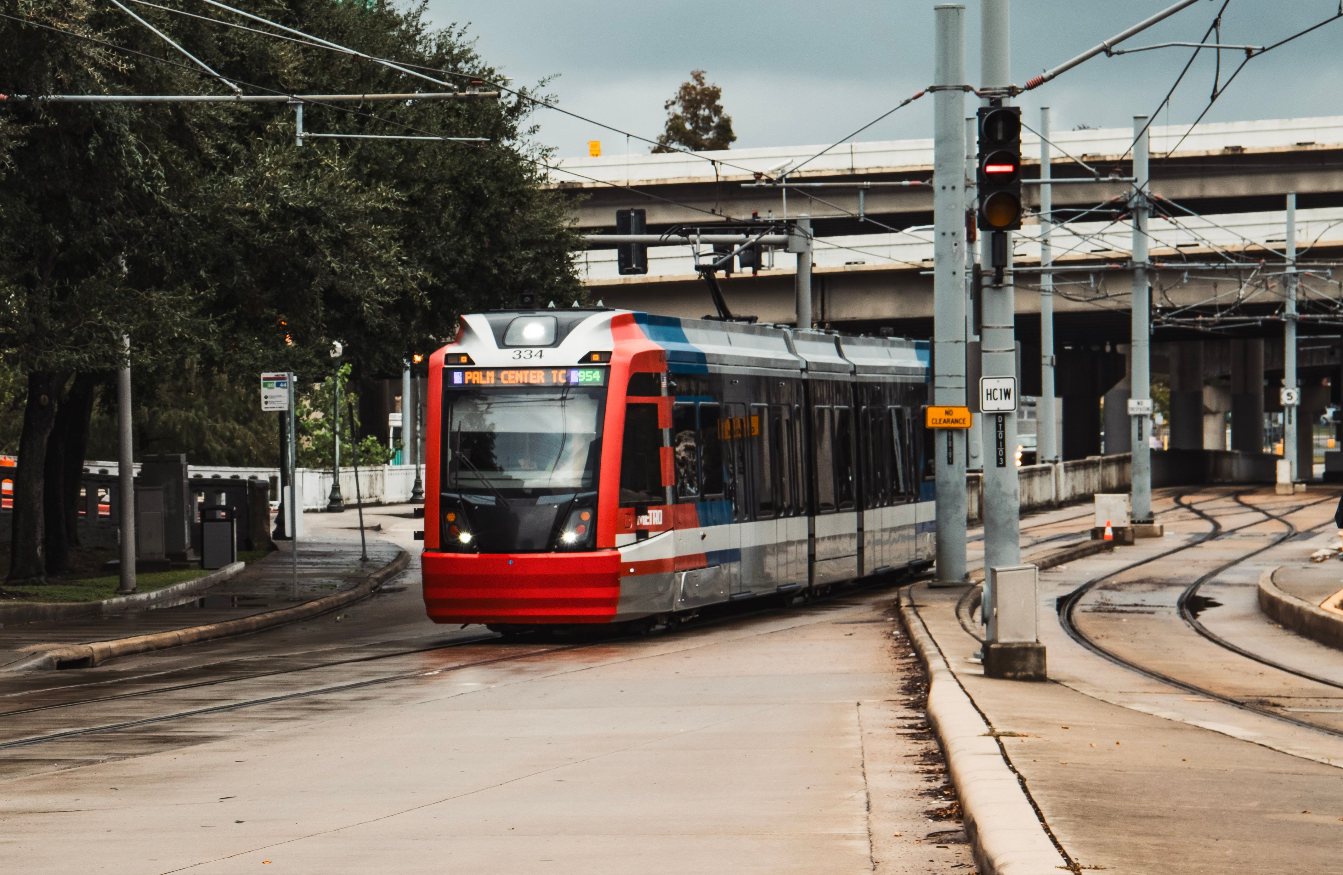 Modern Light Rail in Houston Street Scene · Free Stock Photo