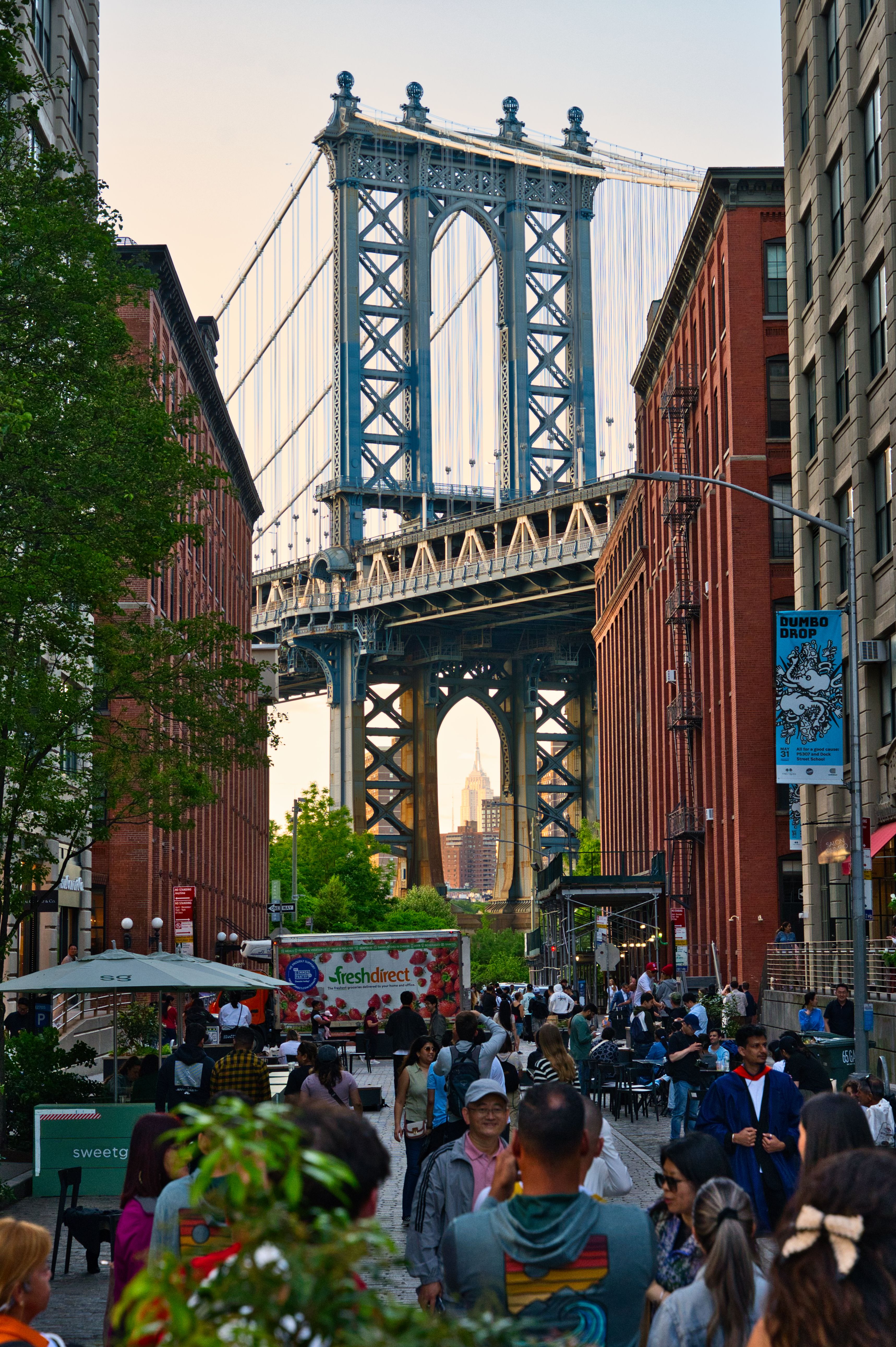 Iconic Manhattan Bridge View from Dumbo, NYC · Free Stock Photo