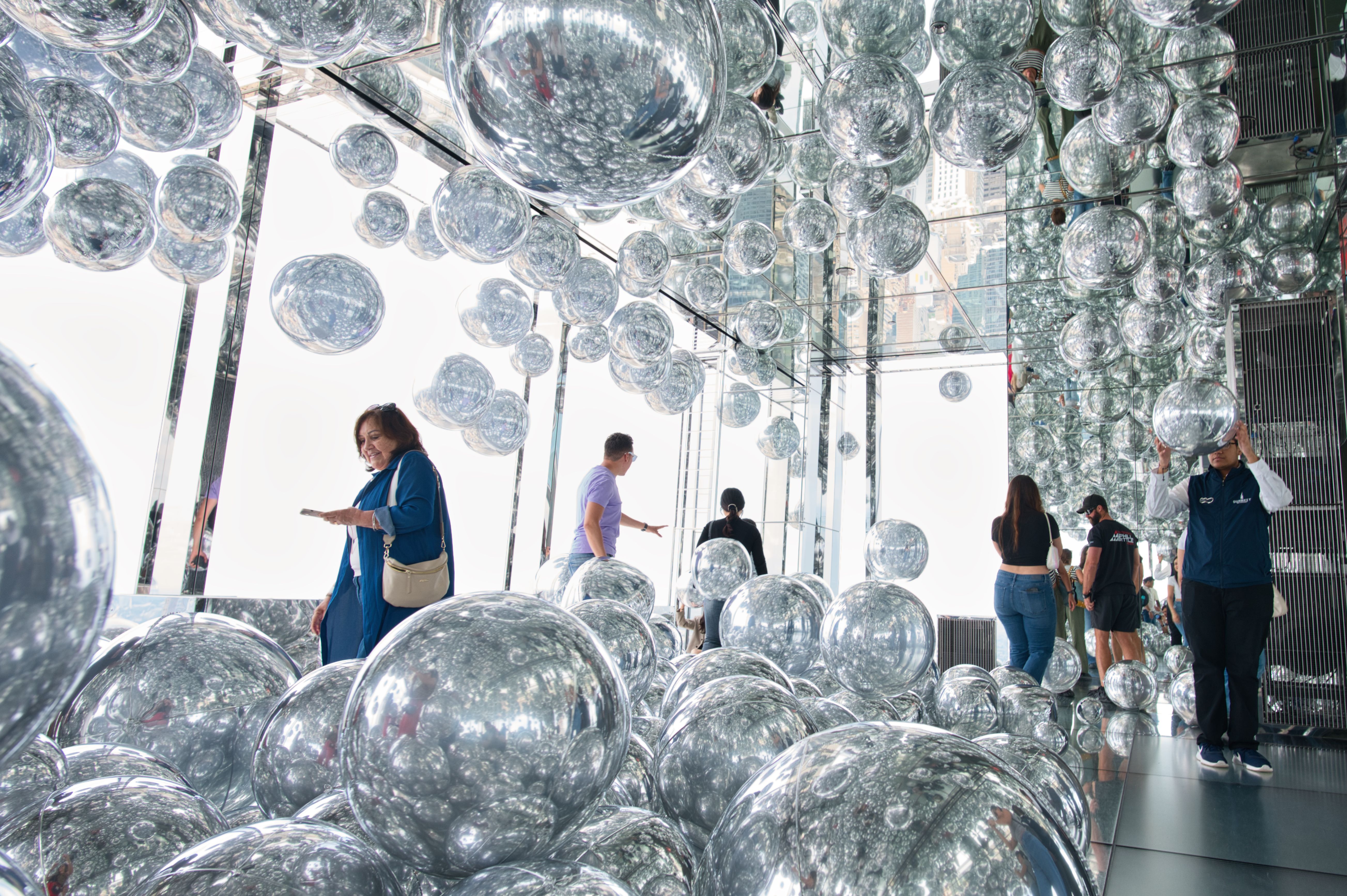 Interactive Art Installation in NYC Observation Deck · Free Stock Photo