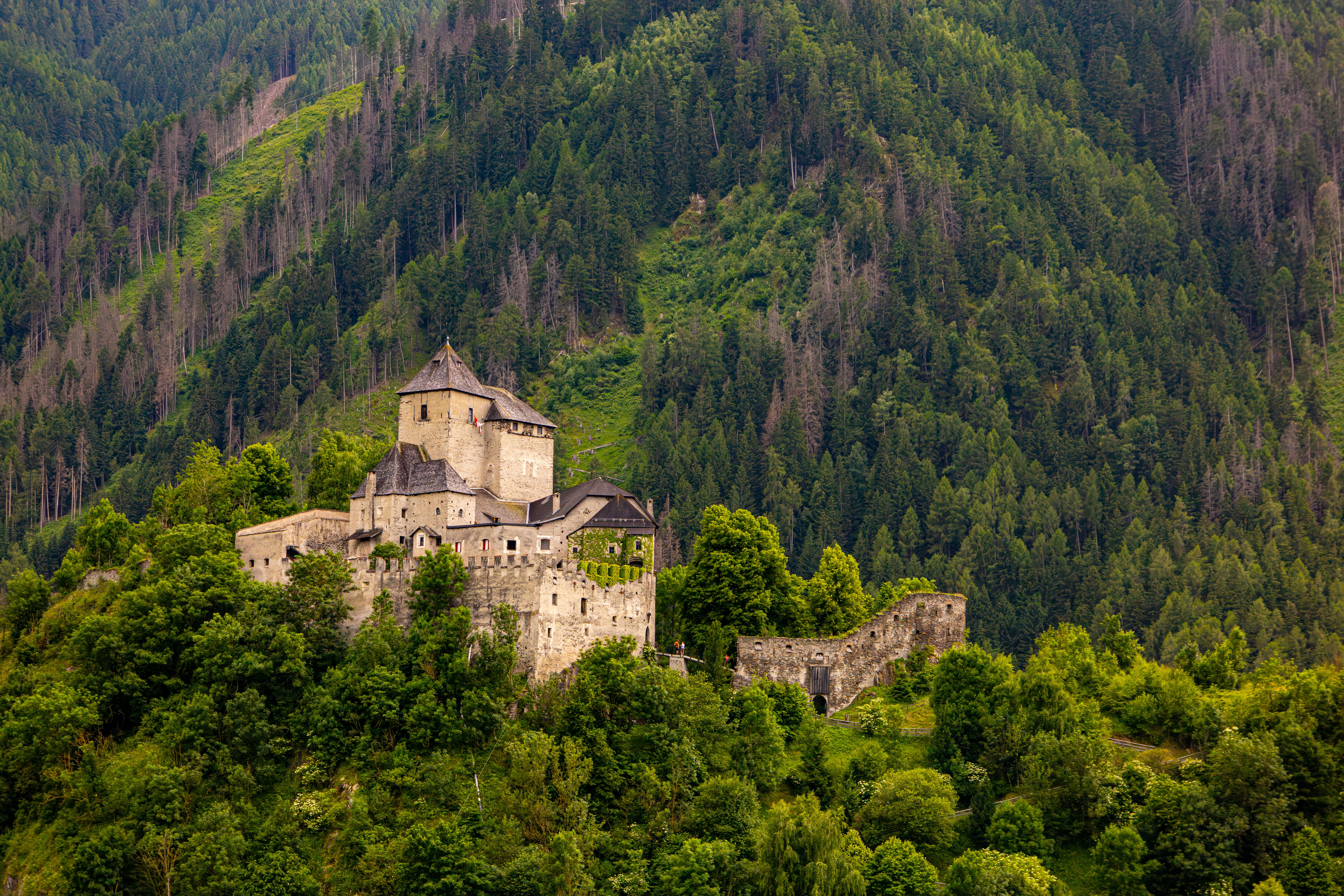 Historic Castle in Alpine Landscape, Austria · Free Stock Photo