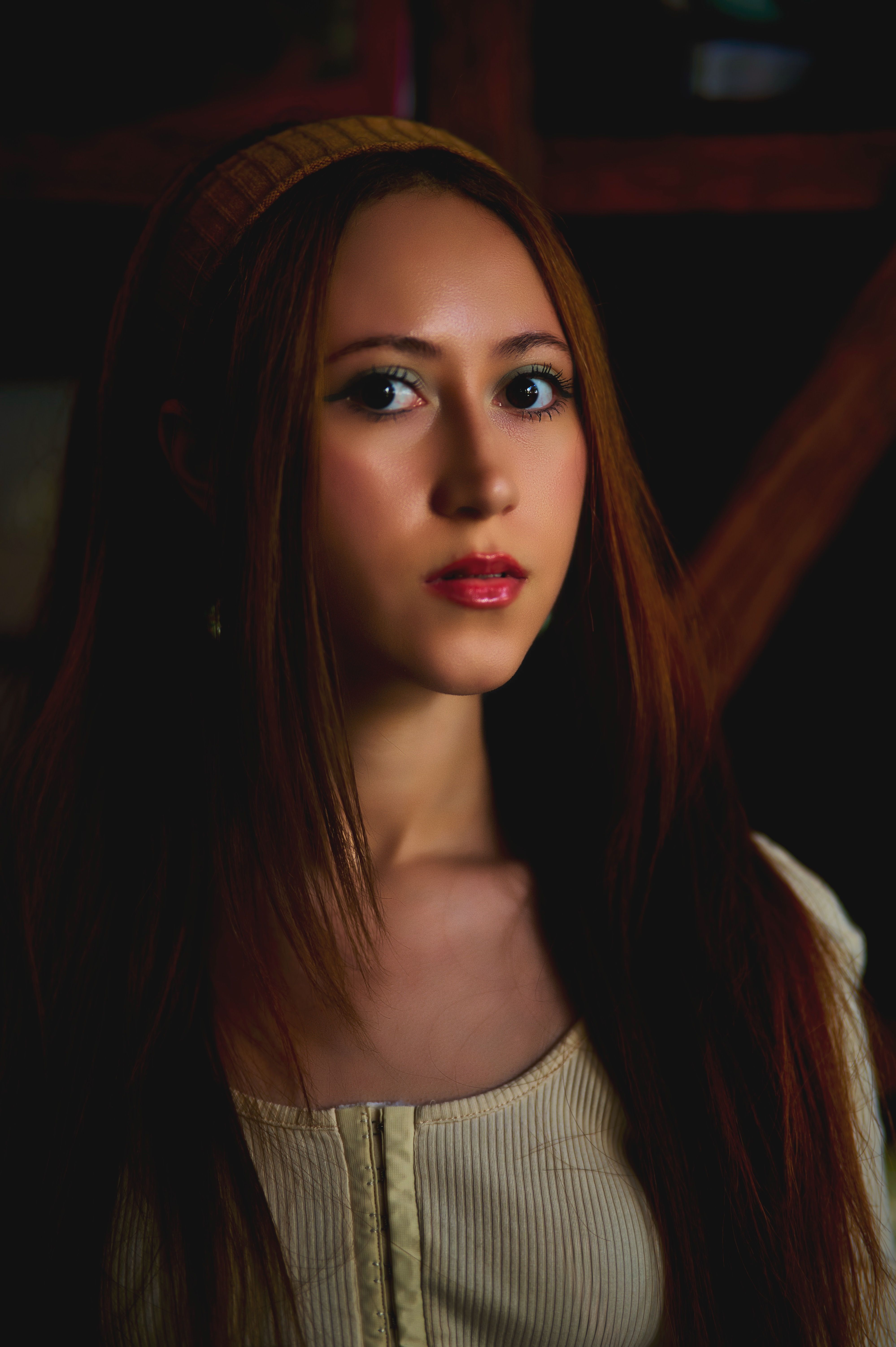 Elegant Portrait of a Young Woman in Dim Light · Free Stock Photo