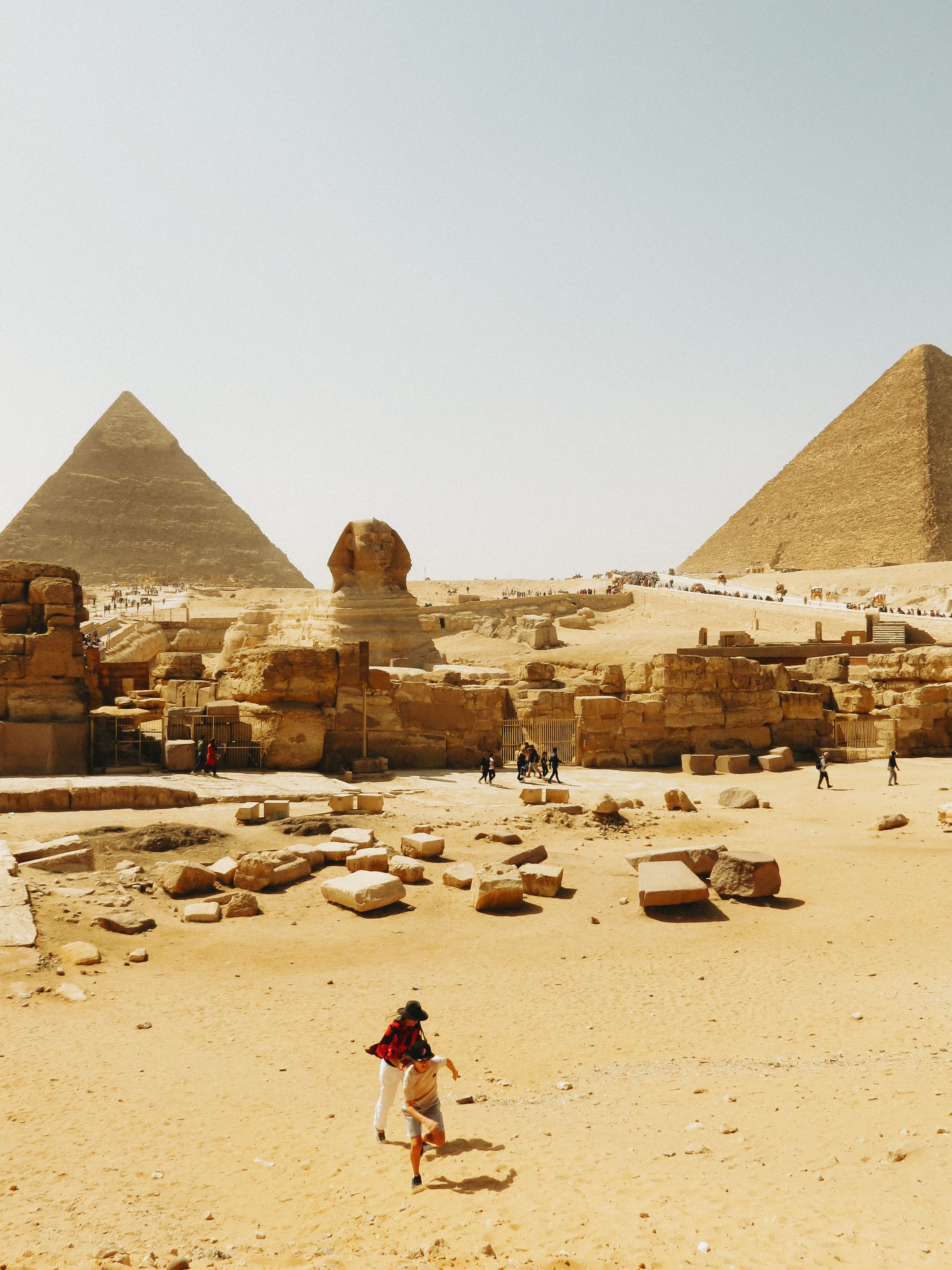 Man Taking Photo of the Great Pyramid · Free Stock Photo