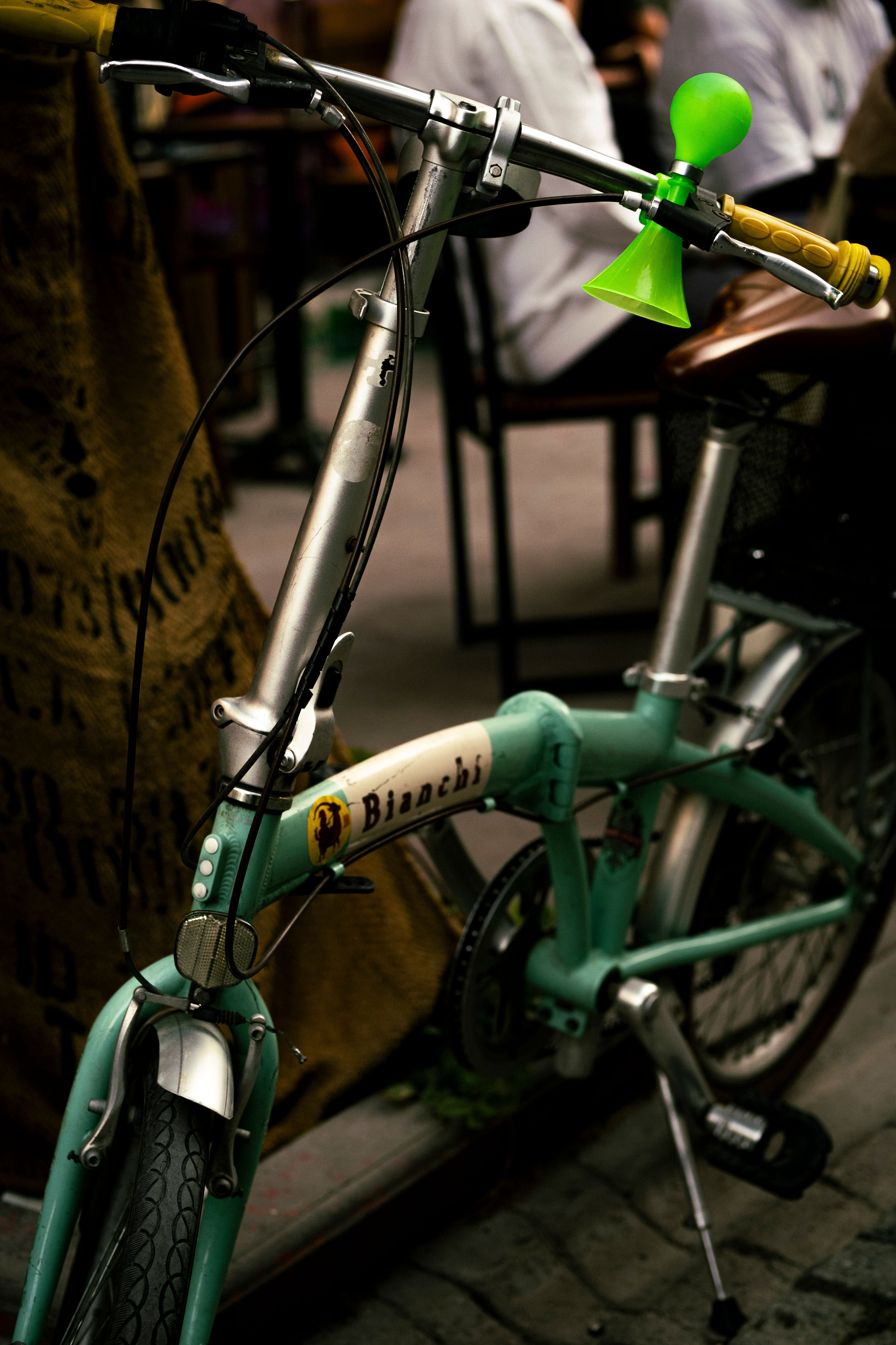 Classic Bianchi Bicycle on a Street in Eskişehir · Free Stock Photo