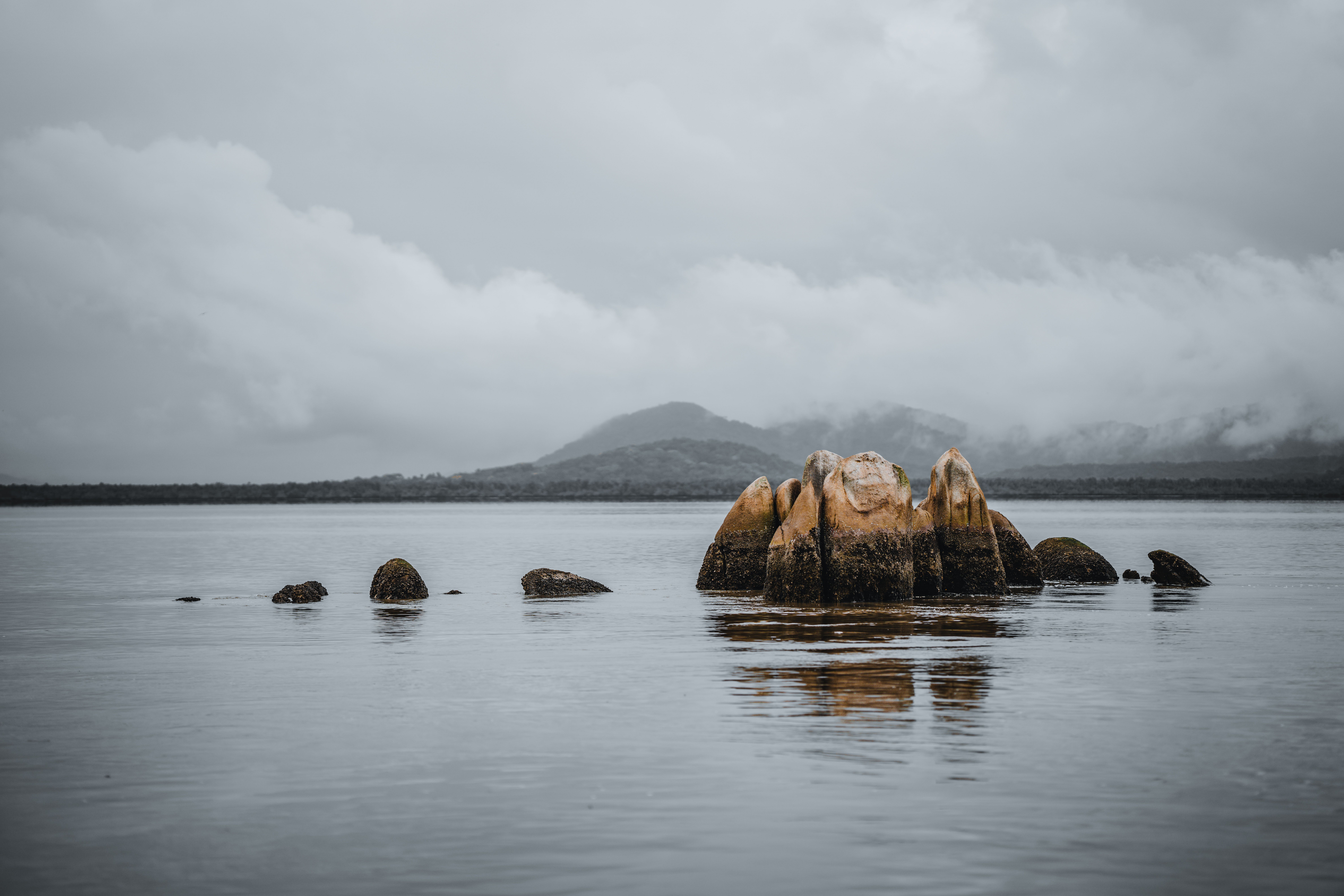 Misty Seascape of Rocks in Antonina, Brazil · Free Stock Photo
