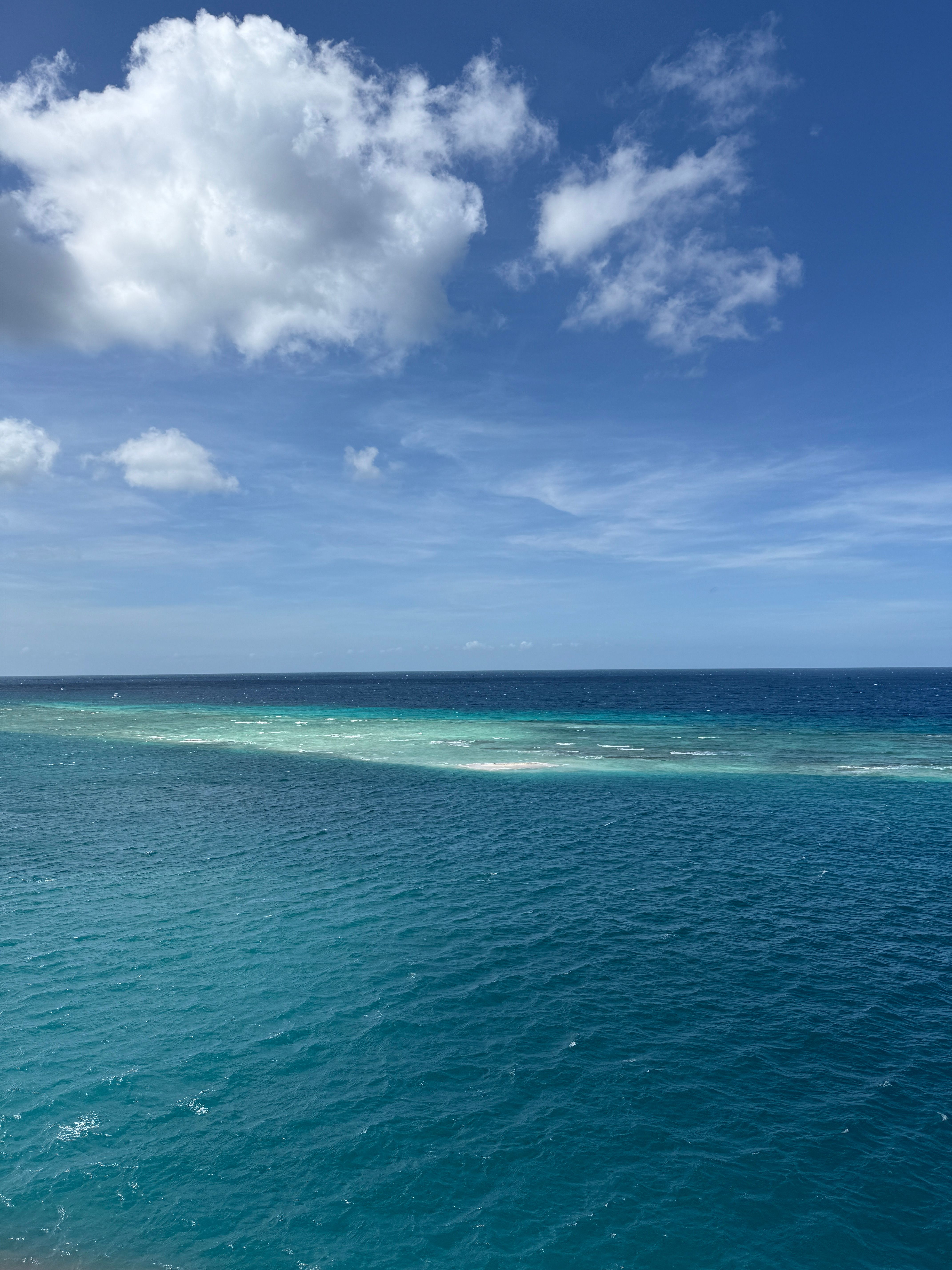Scenic Ocean Horizon with Vibrant Blue Waters · Free Stock Photo