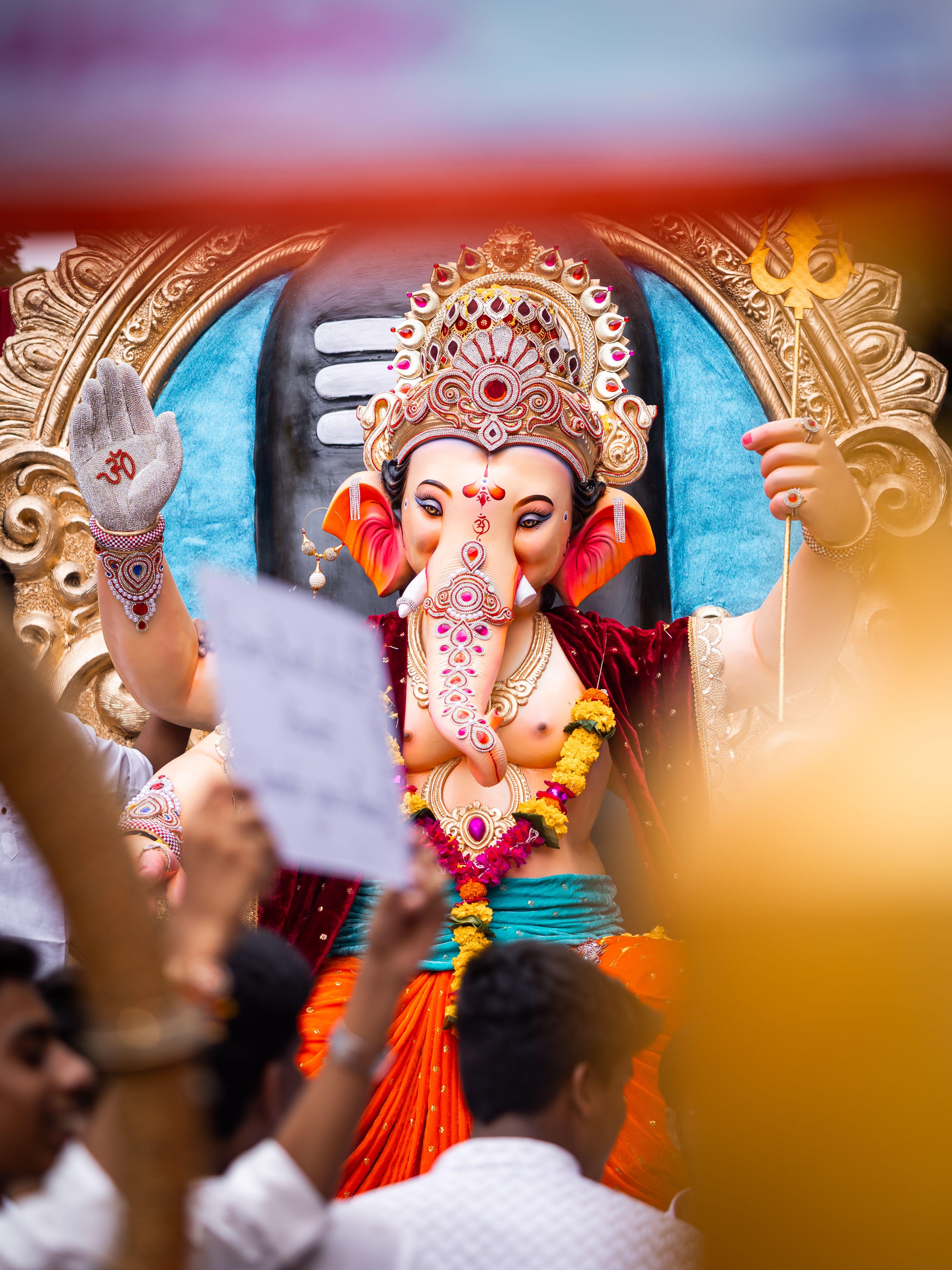 Vibrant Ganesh Chaturthi Festival Parade · Free Stock Photo