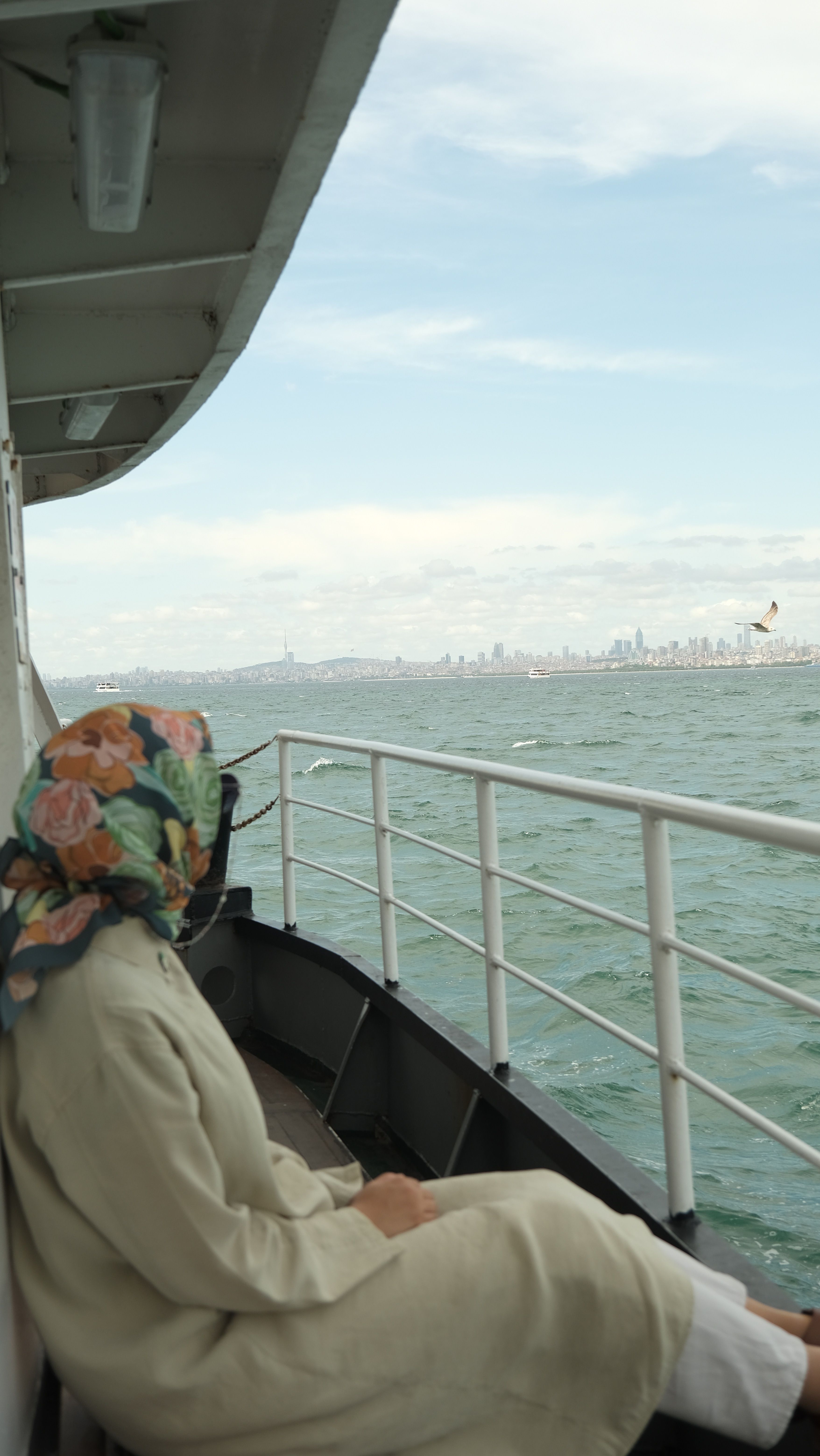 Senior Woman Enjoying Ferry Ride with Scenic View · Free Stock Photo