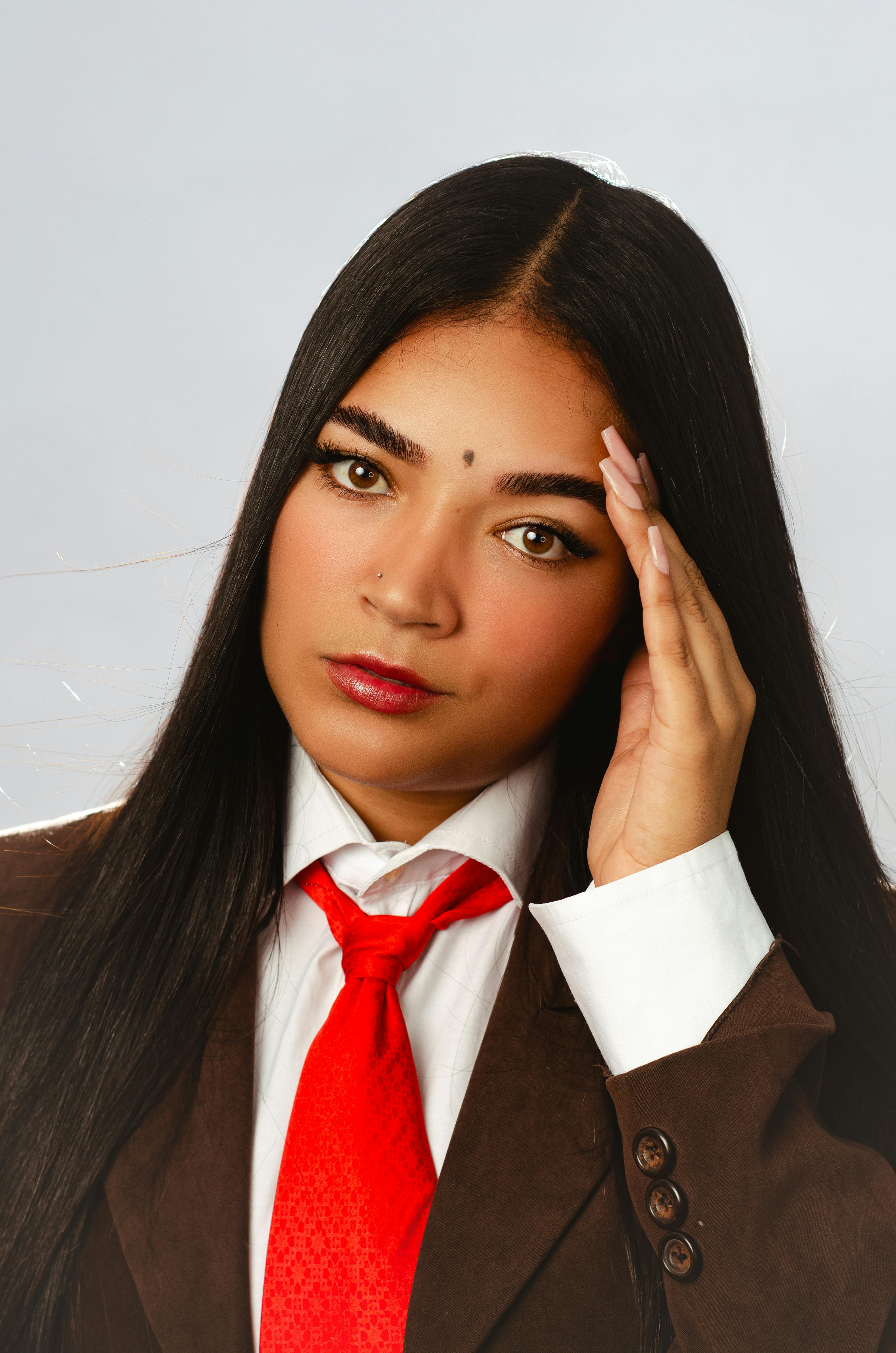 Portrait of a Woman in Studio Lighting · Free Stock Photo