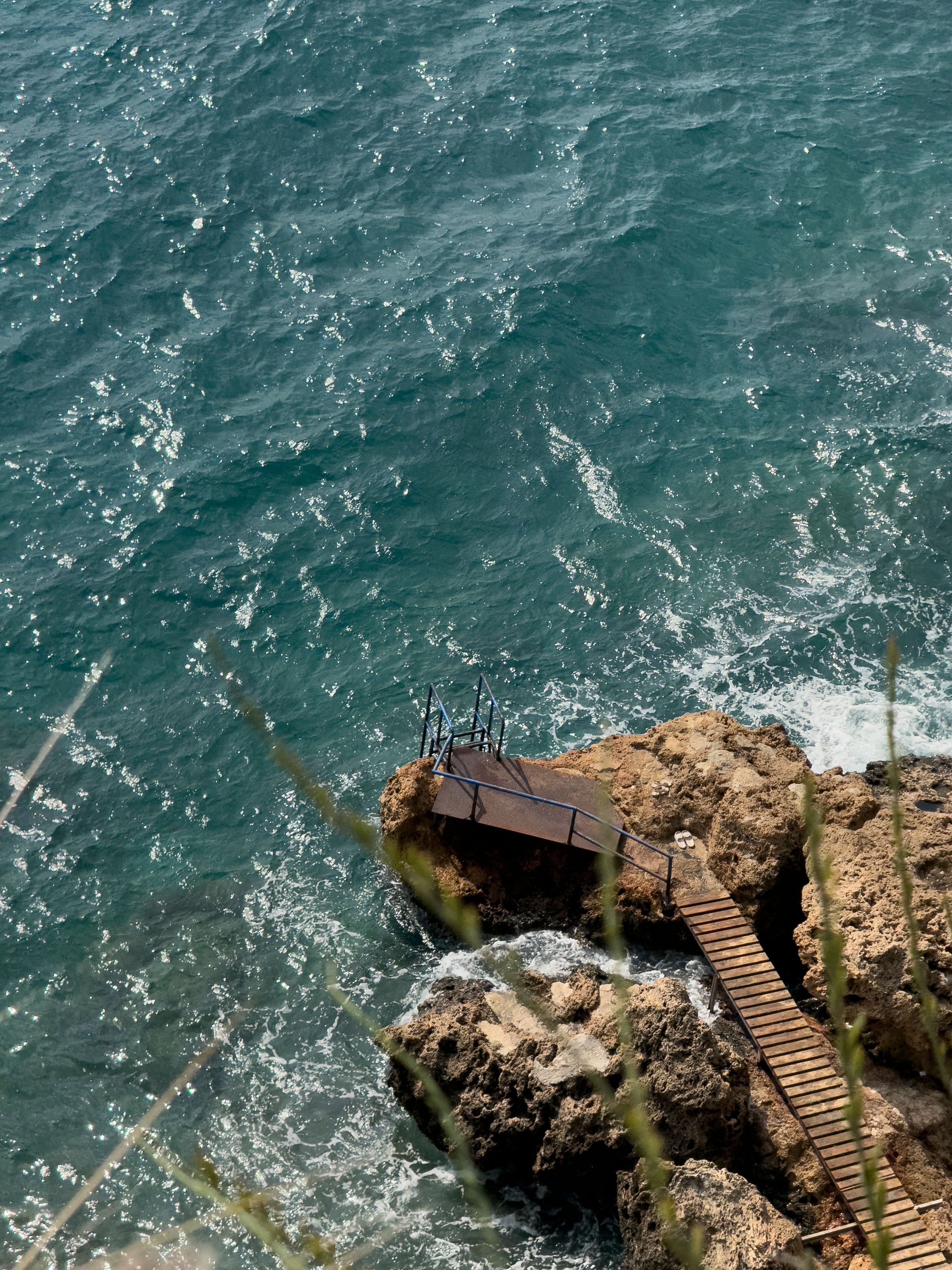 Rustic Coastal Stairway Leading to Ocean · Free Stock Photo