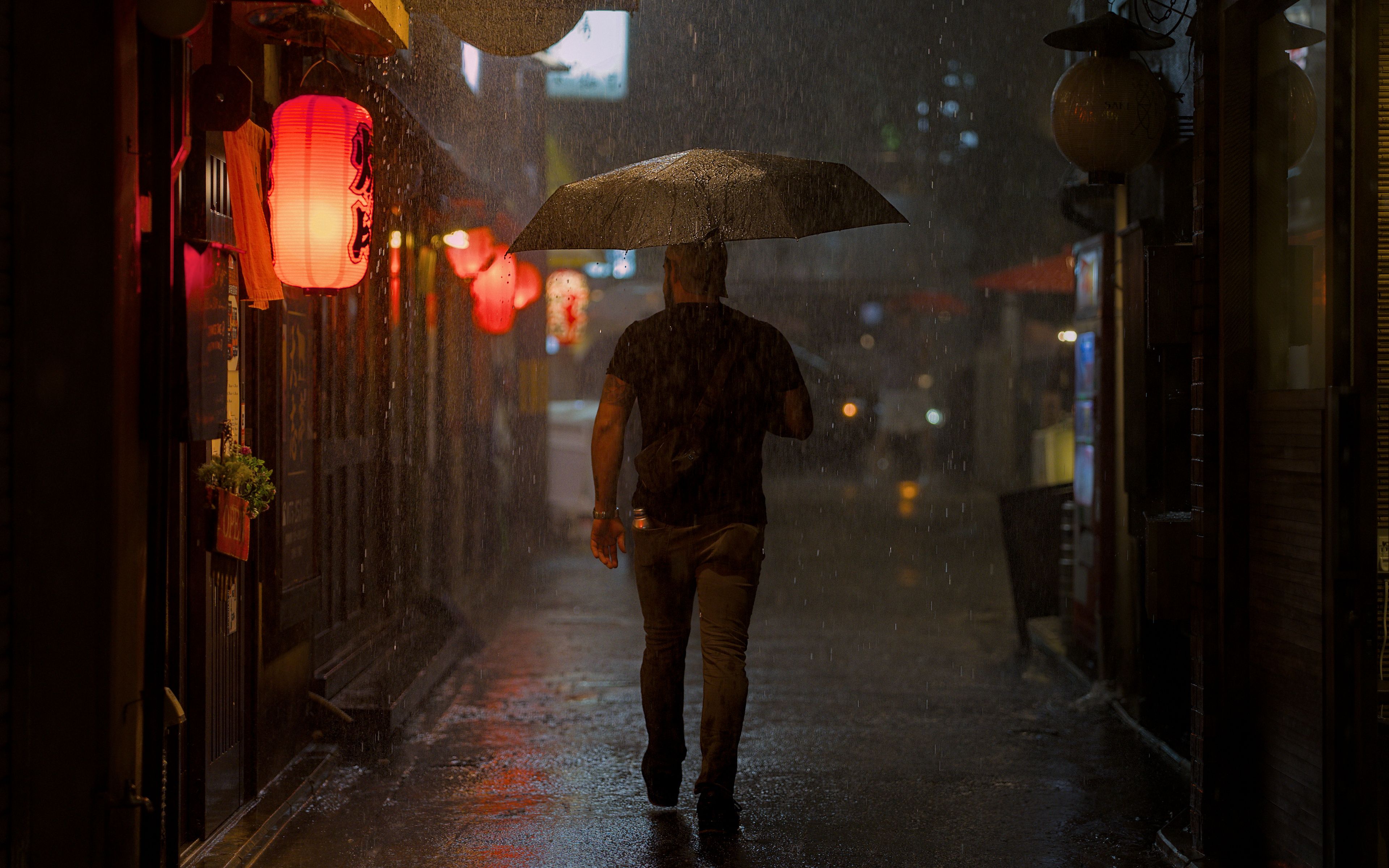 Rainy Night Red Street Lights Photos, Download The BEST Free Rainy ...