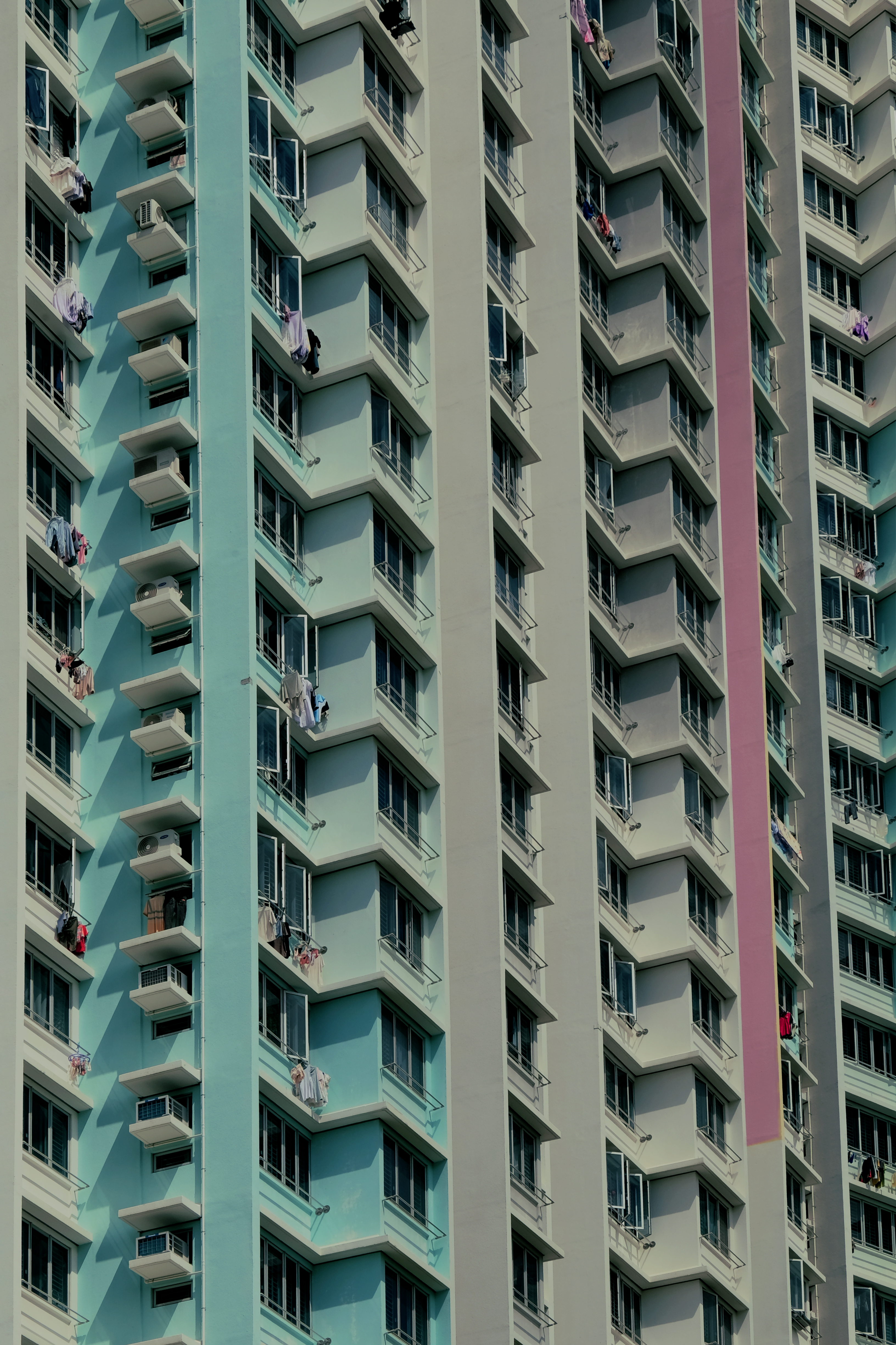 High-Rise Building Facade in Urban Hong Kong · Free Stock Photo