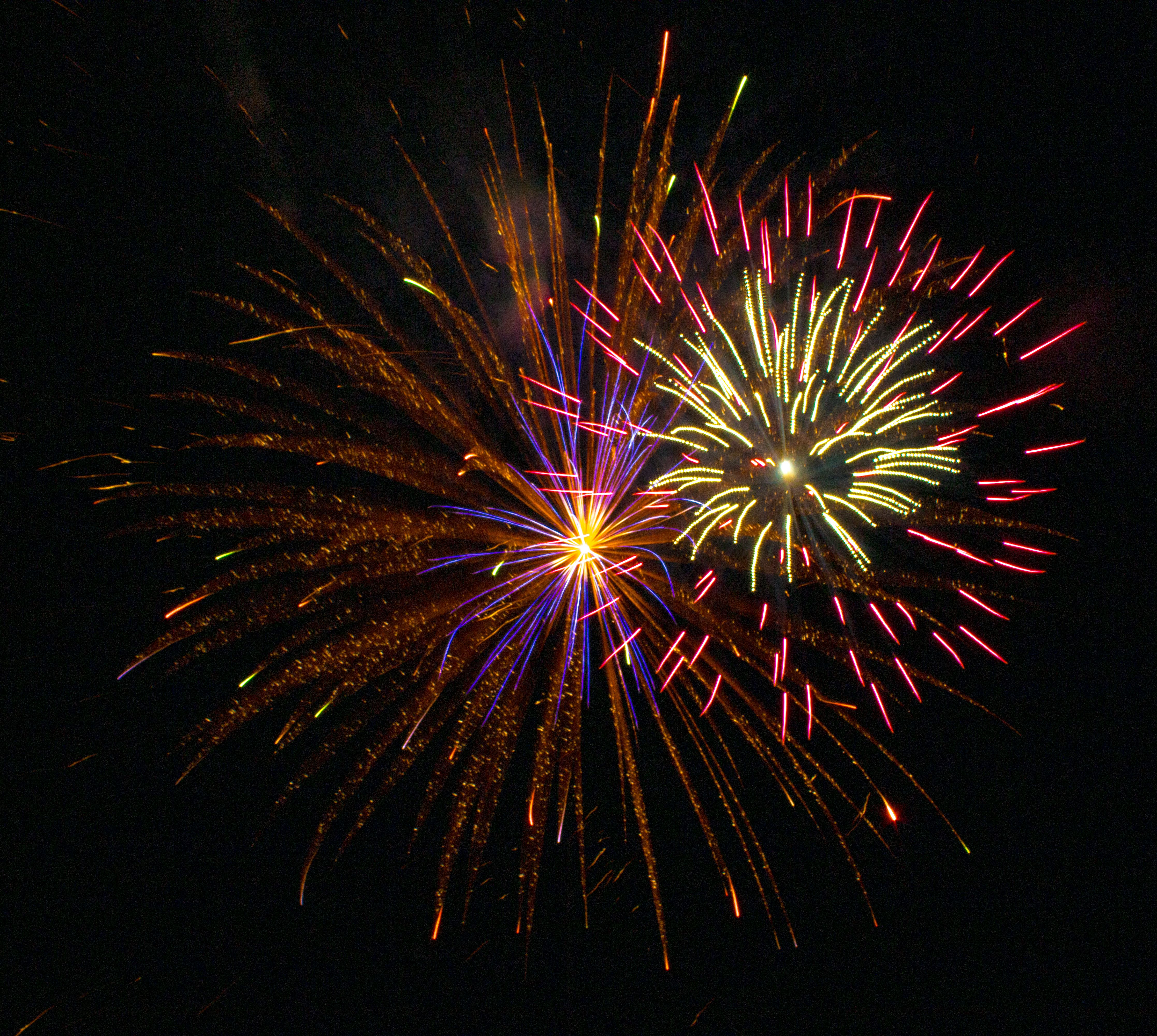 Photography of Green and Red Fire Works Display · Free Stock Photo