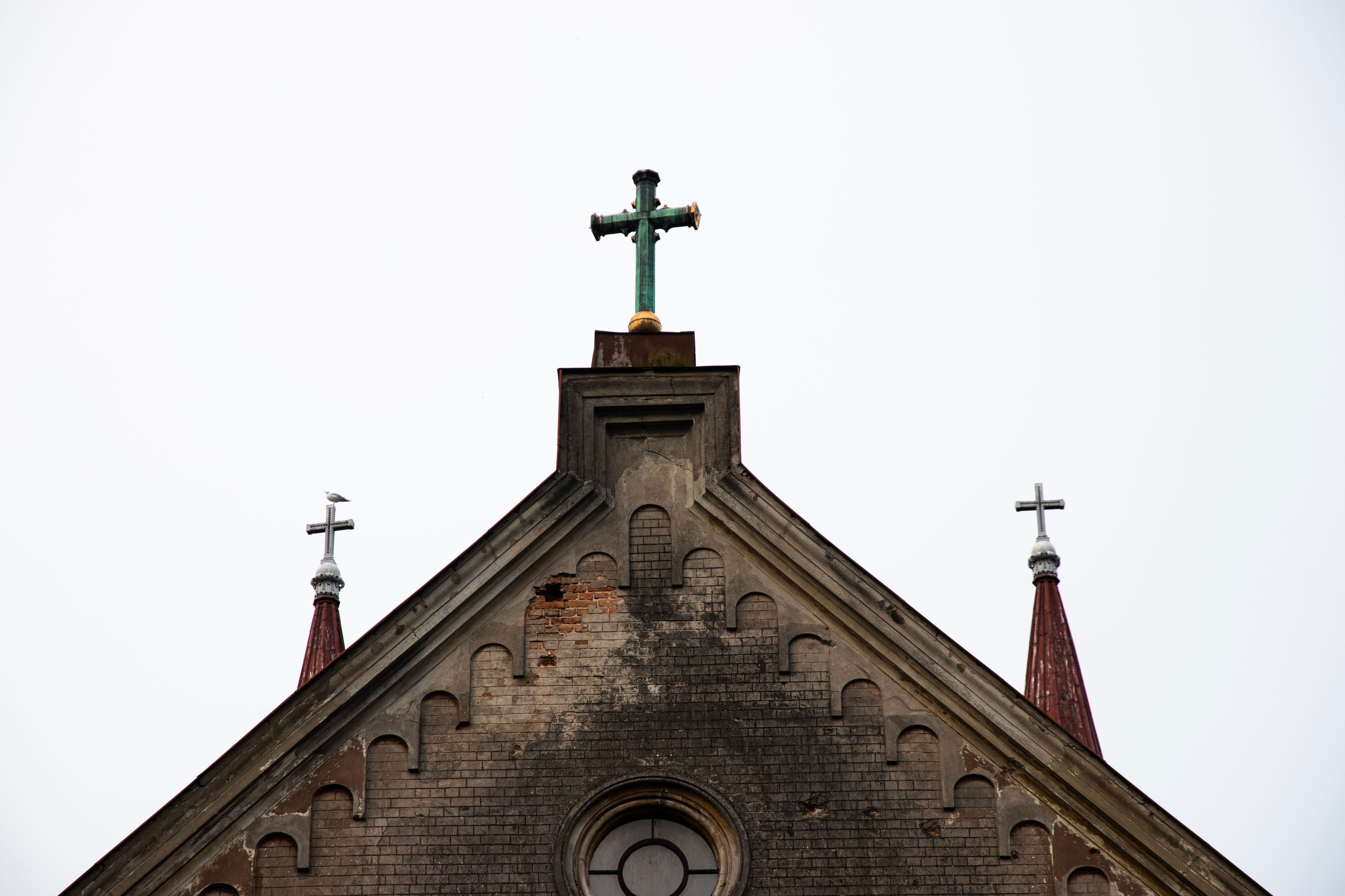 Close-up of a Cross on Top of the Church · Free Stock Photo