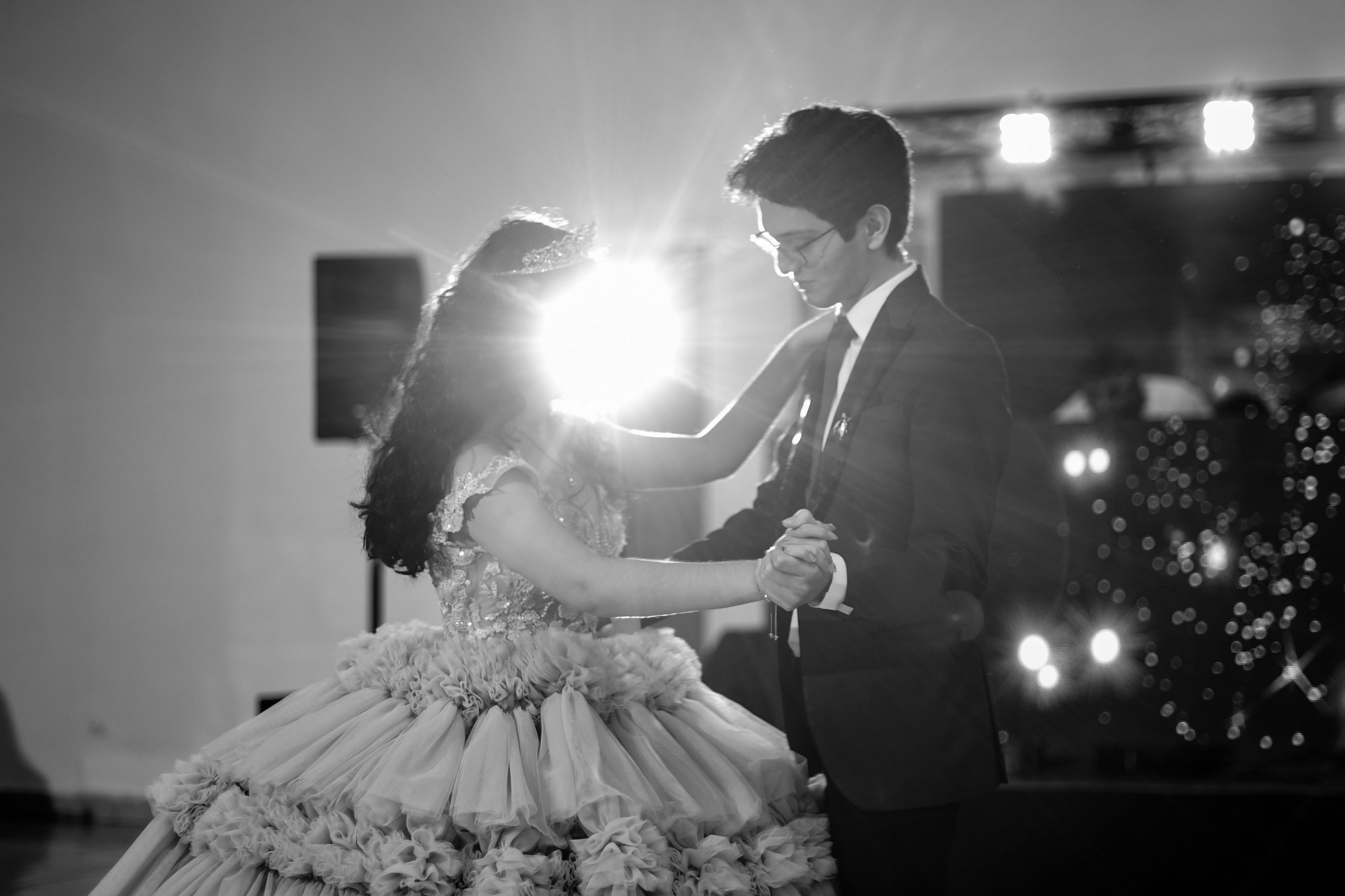 Elegant Black and White Dance at Formal Event · Free Stock Photo