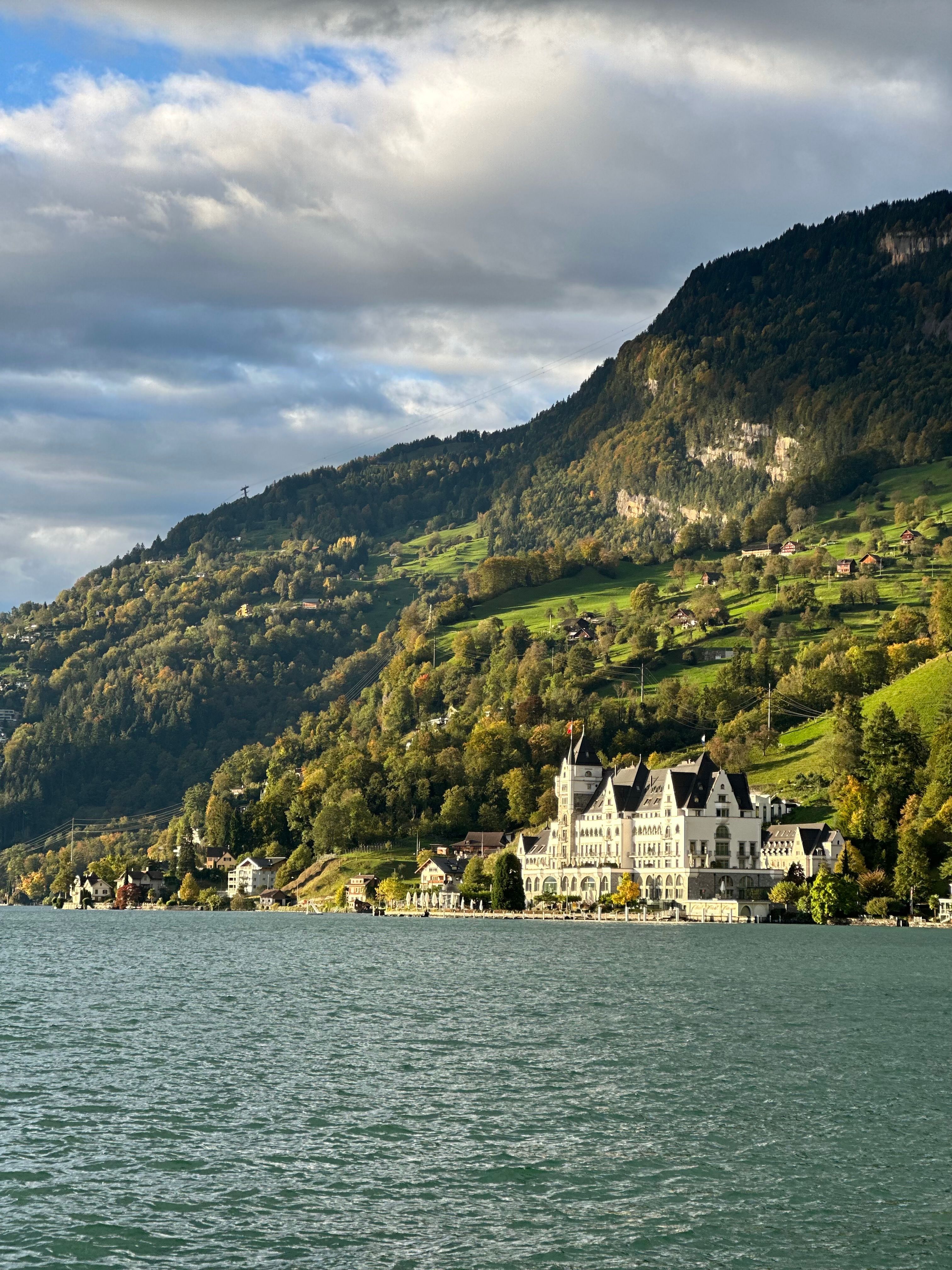 Scenic View of Lake Lucerne and Swiss Alps · Free Stock Photo