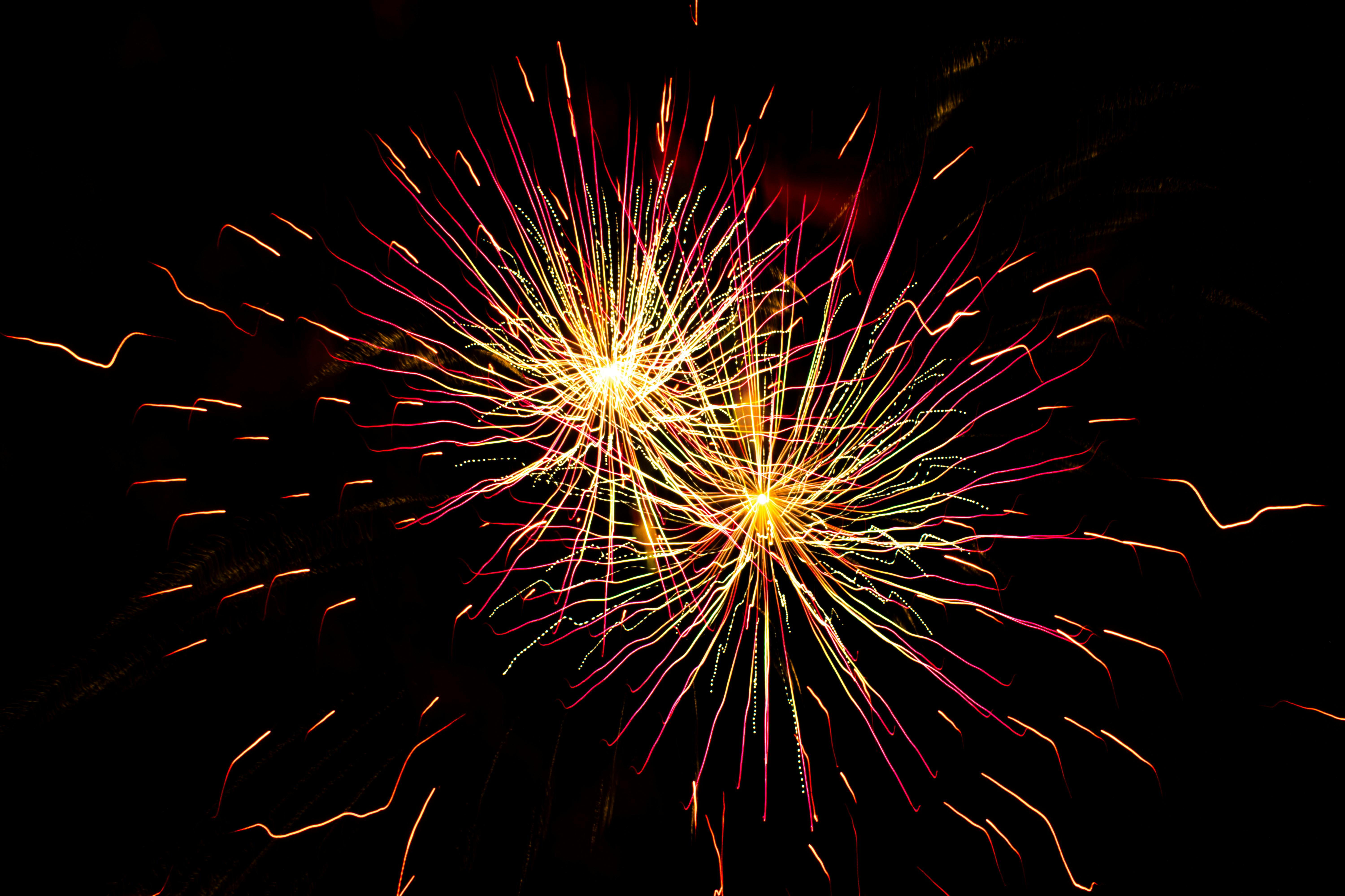 Photo of White and Brown Fireworks · Free Stock Photo