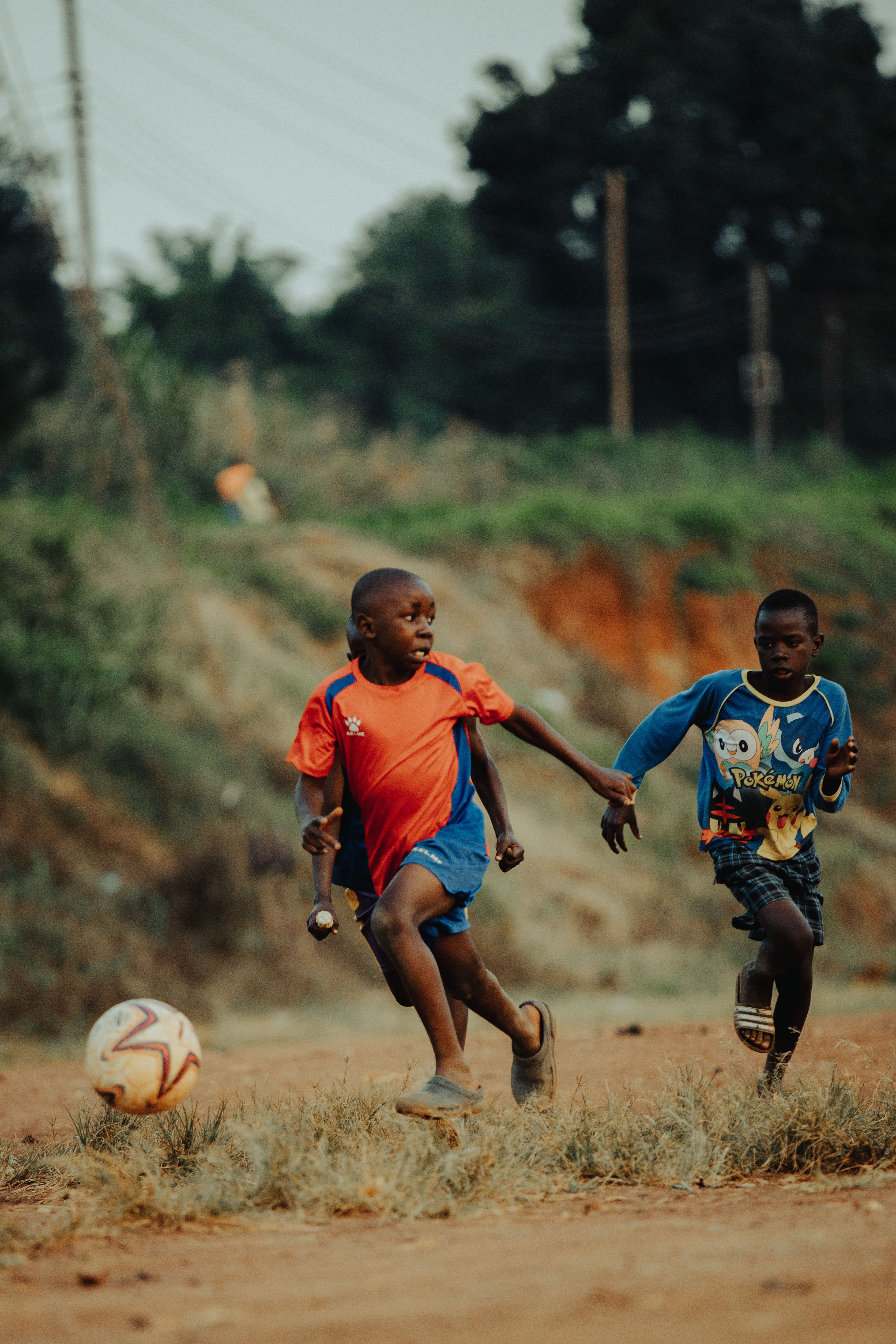 African Children Running And Playing With Adults In Uganda Photos ...