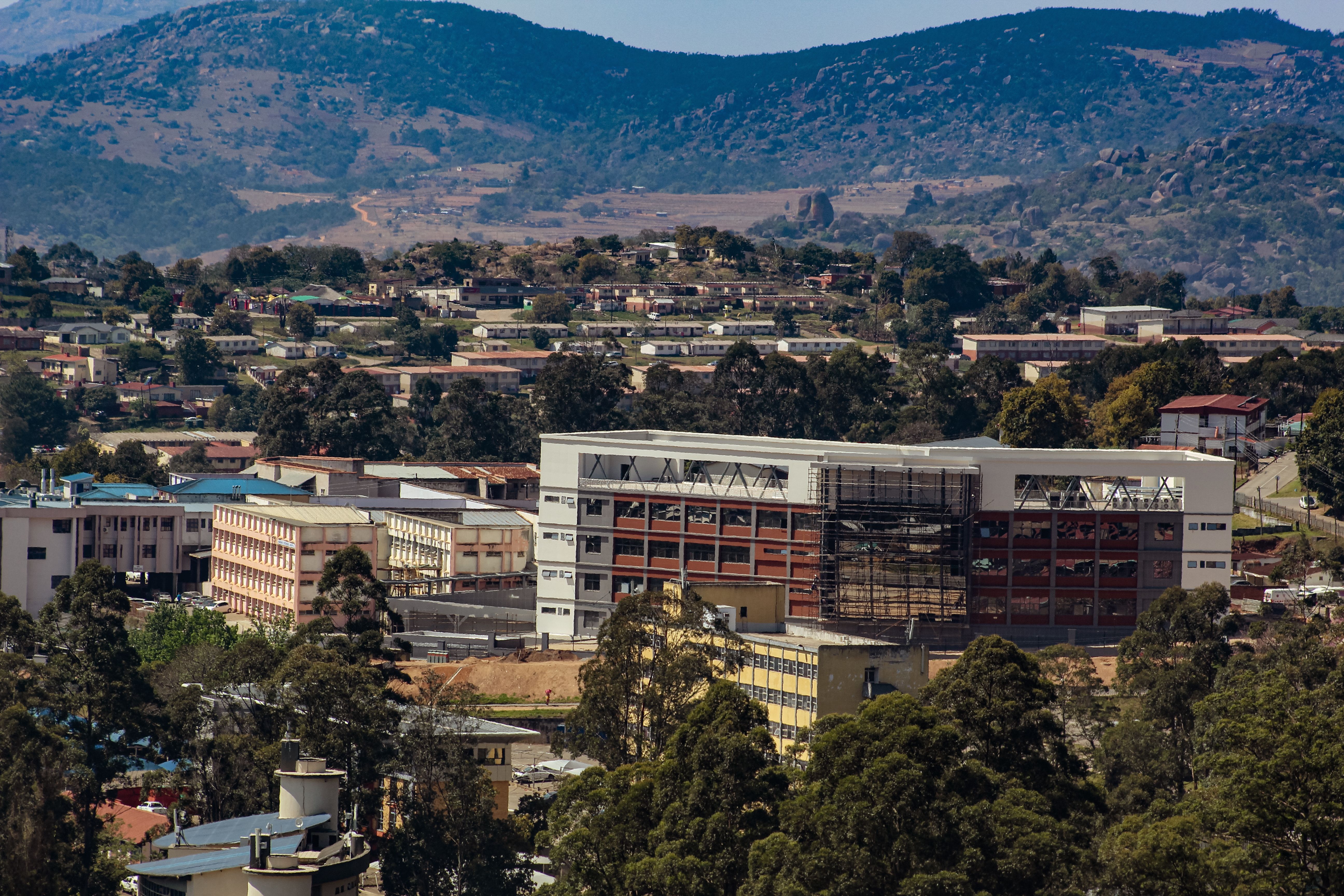 Aerial View of Manzini Cityscape in Eswatini · Free Stock Photo
