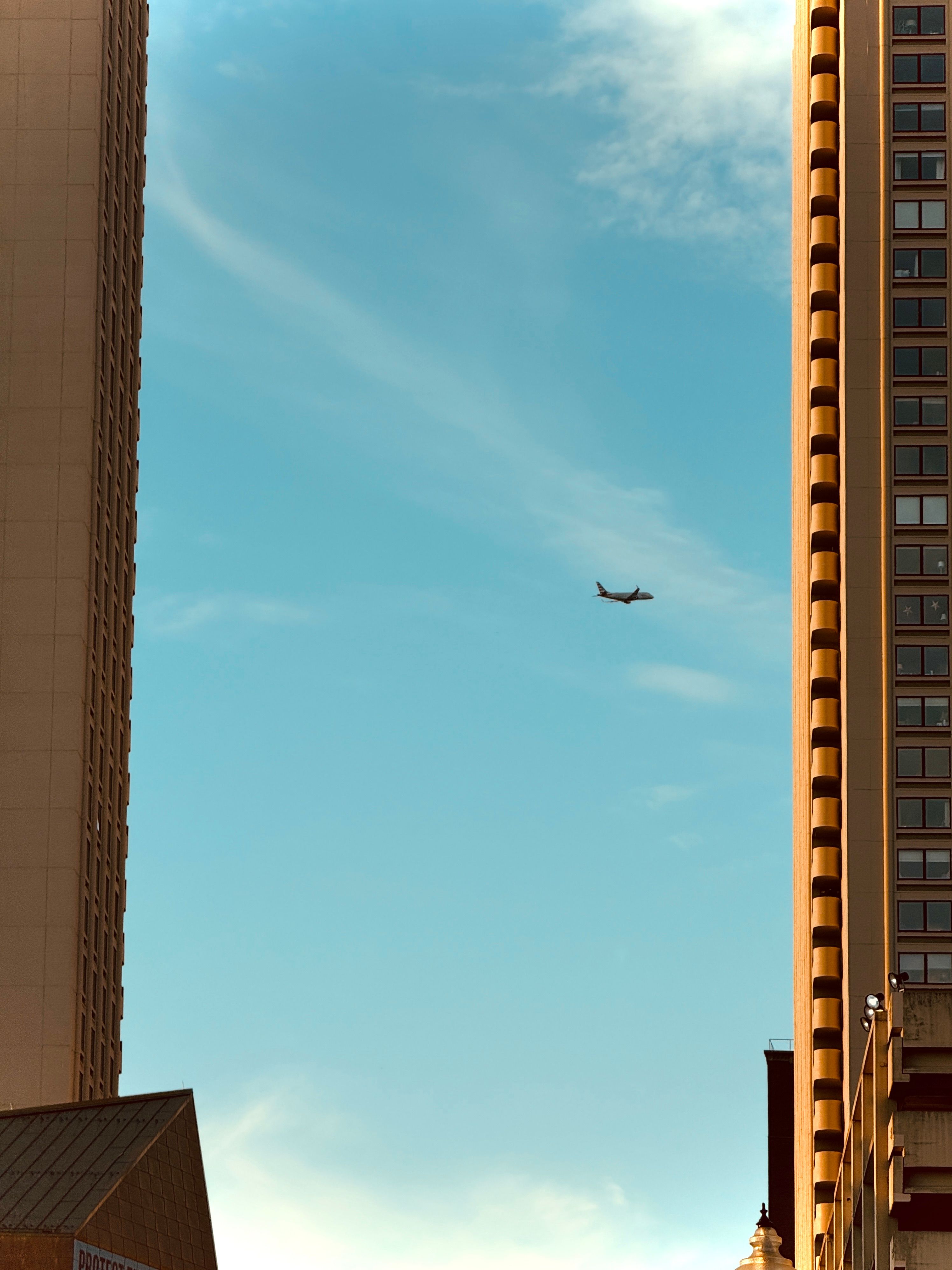 Airplane Flying Over Tokyo Skyscrapers at Twilight · Free Stock Photo