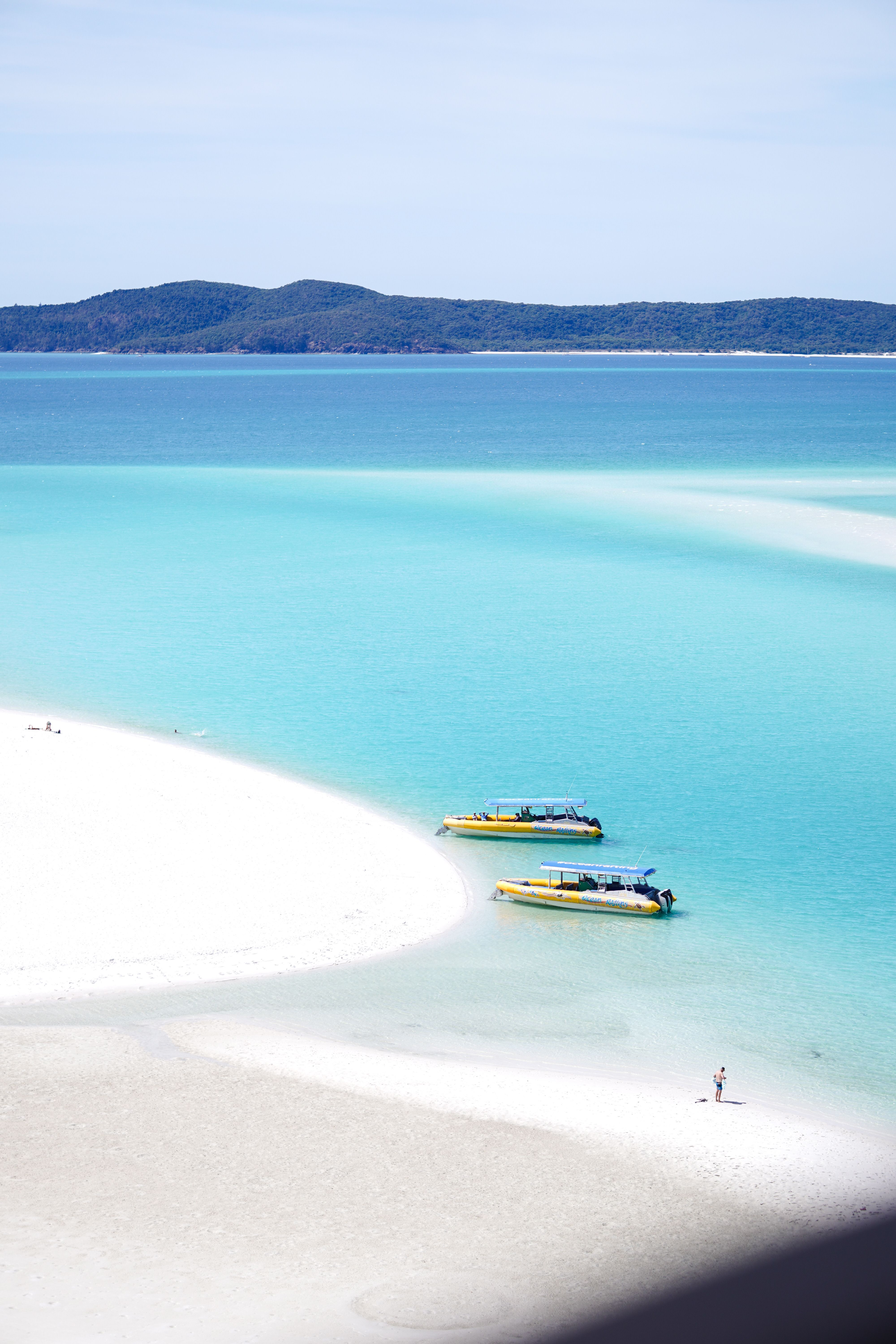 Whitehaven Beach Aerial View in Summer · Free Stock Photo