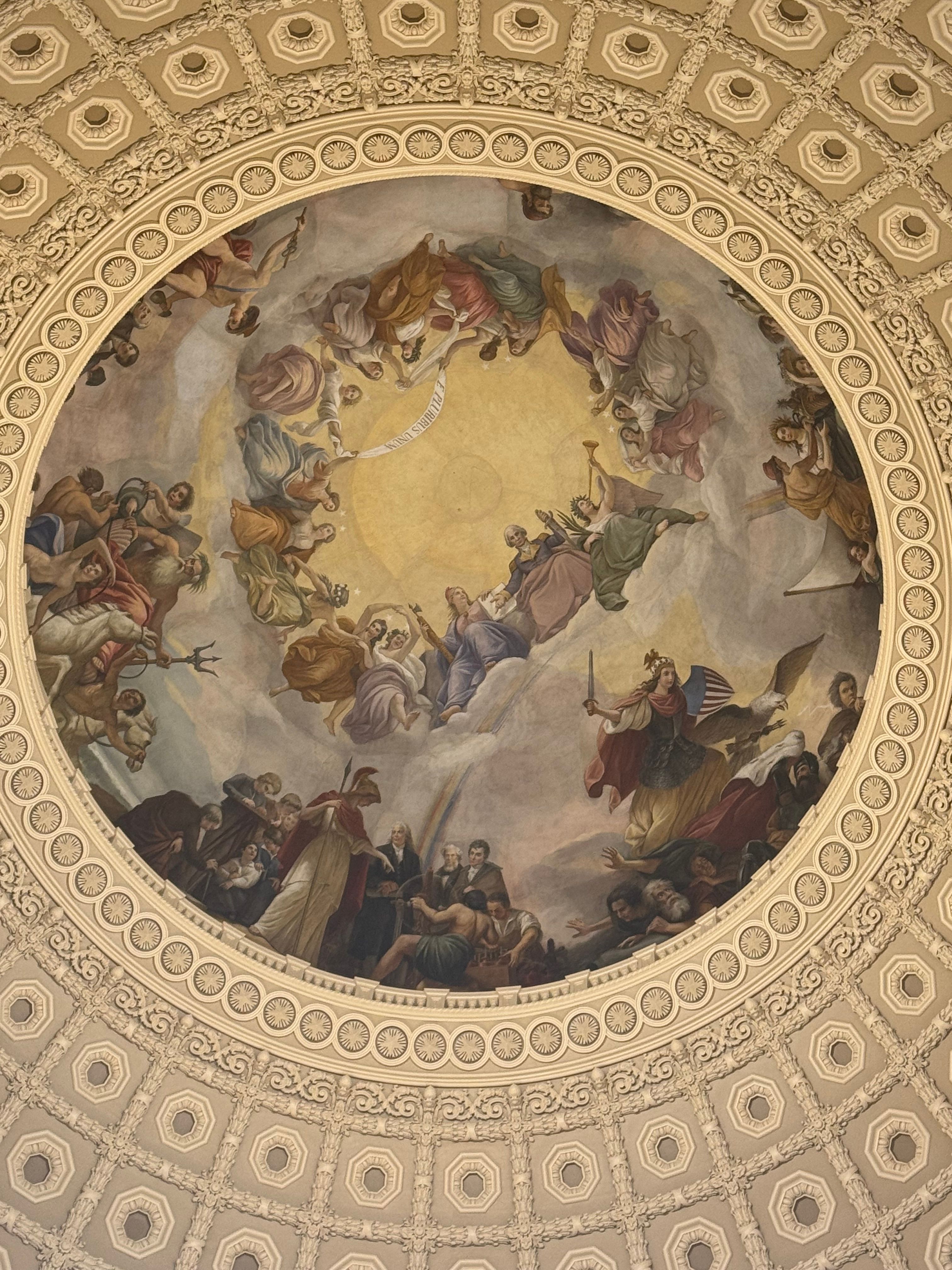 Stunning Fresco Inside US Capitol Dome · Free Stock Photo