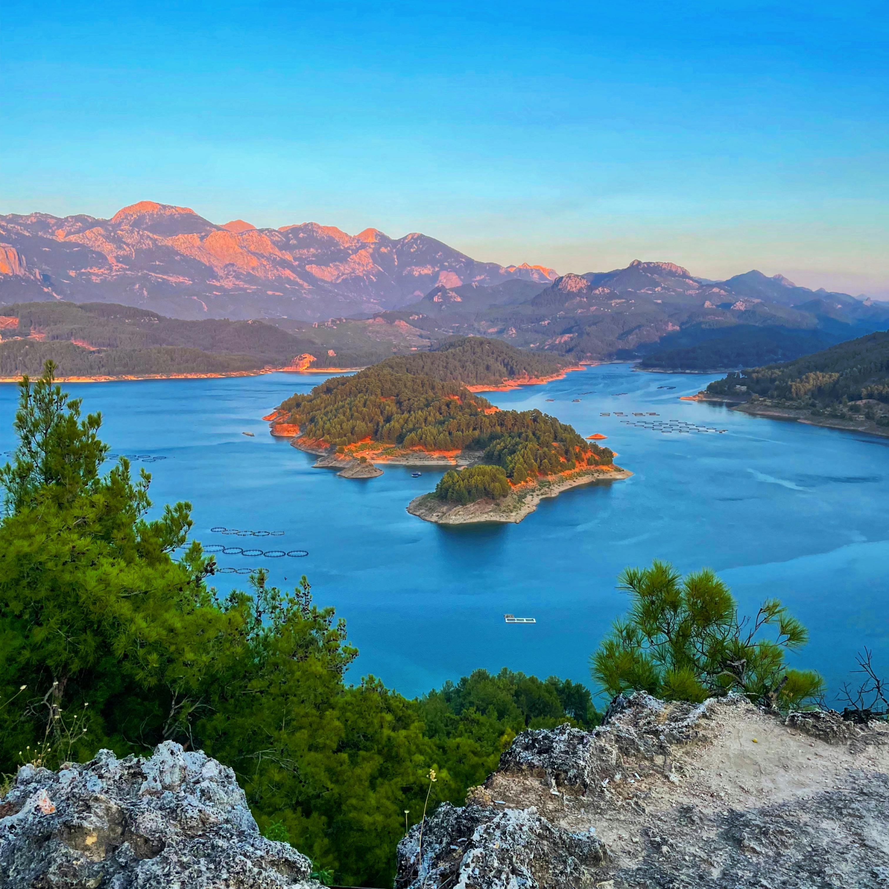 Pemandangan Udara Pantai Iztuzu Yang Menakjubkan Di Turki. · Foto Stok ...