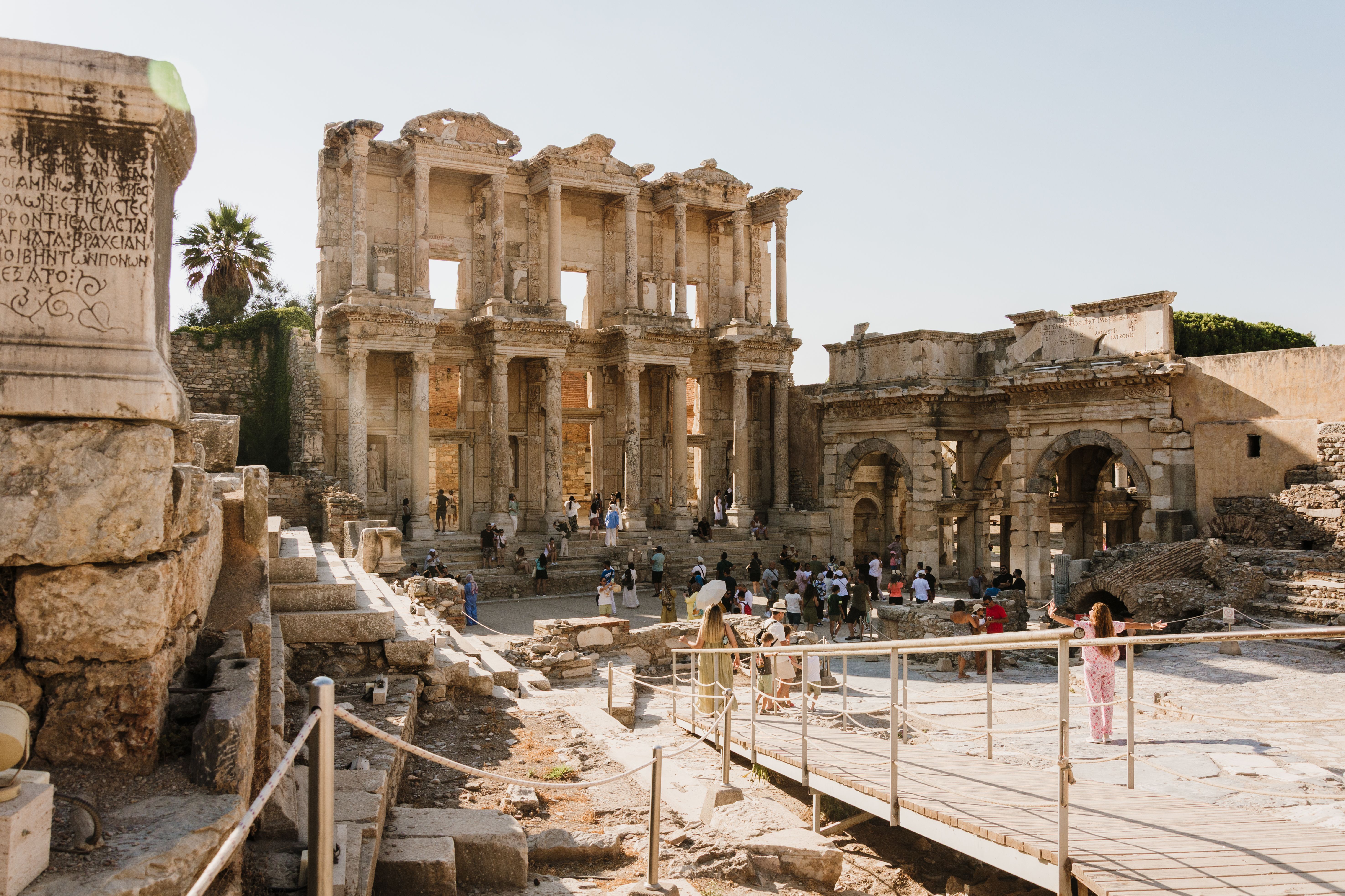 Historical Ruins of Celsus Library in Ephesus · Free Stock Photo