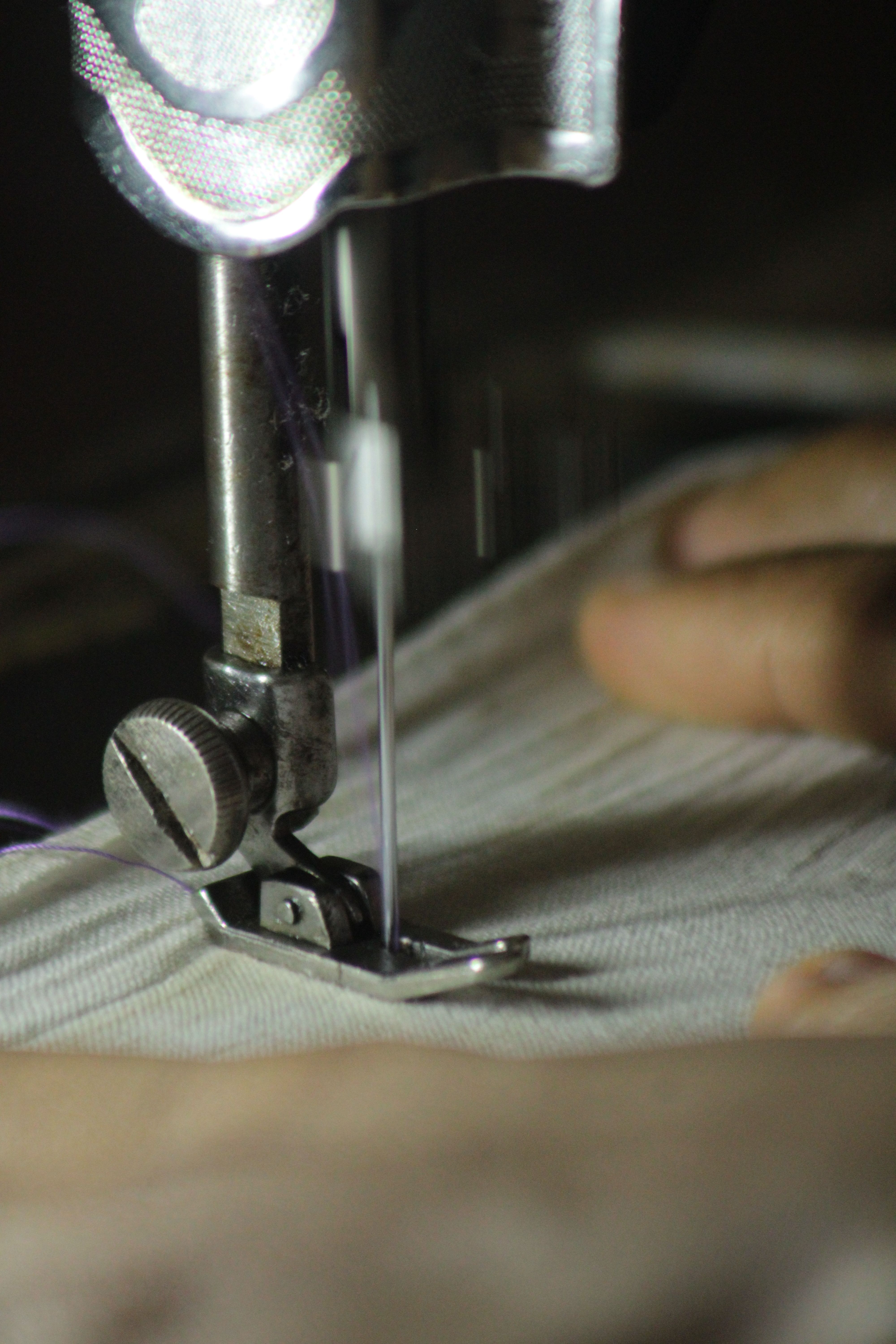 Close-up of Sewing Machine Needle in Action · Free Stock Photo
