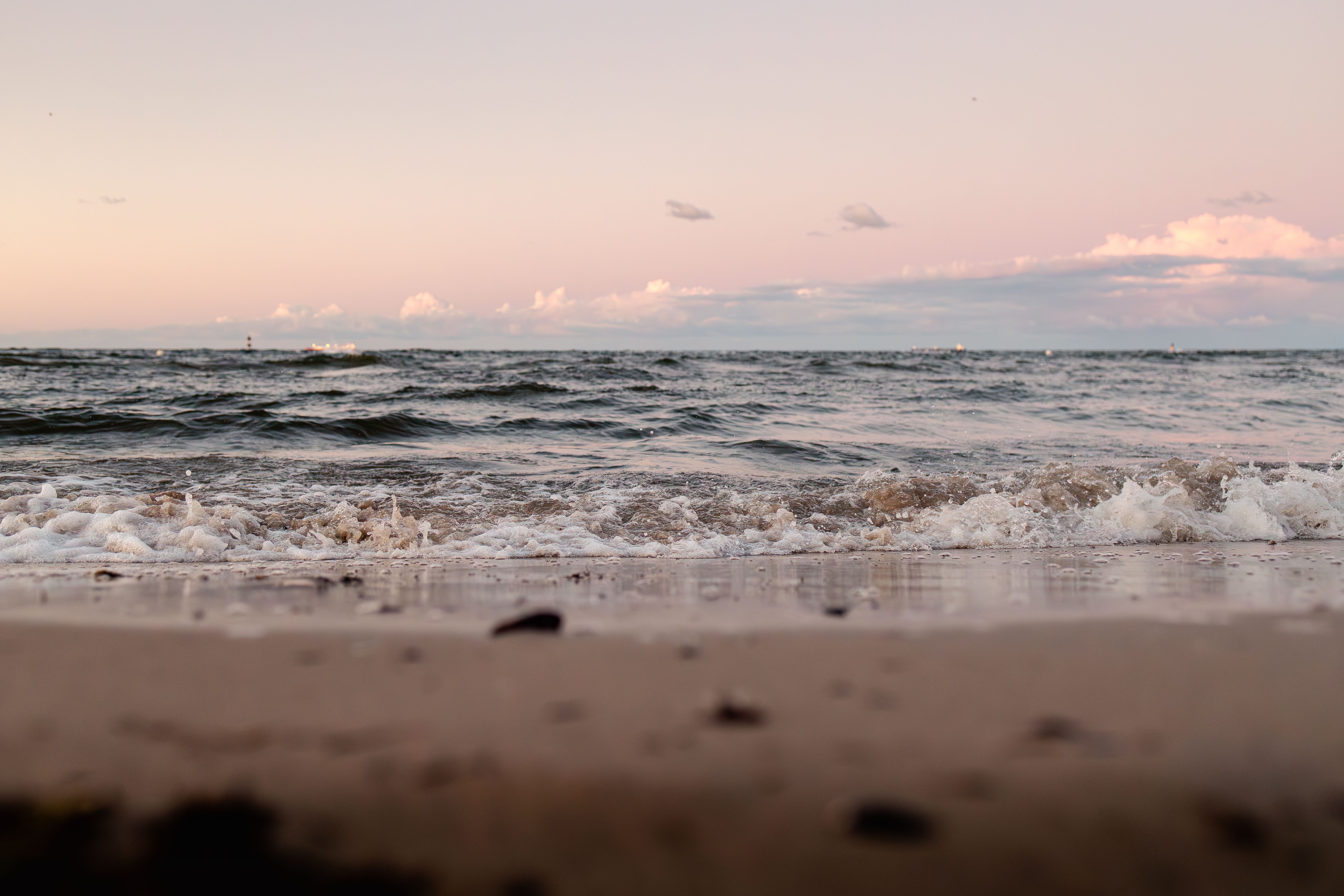 Calm Sea Waves And Sunset Photos, Download The BEST Free Calm Sea Waves ...
