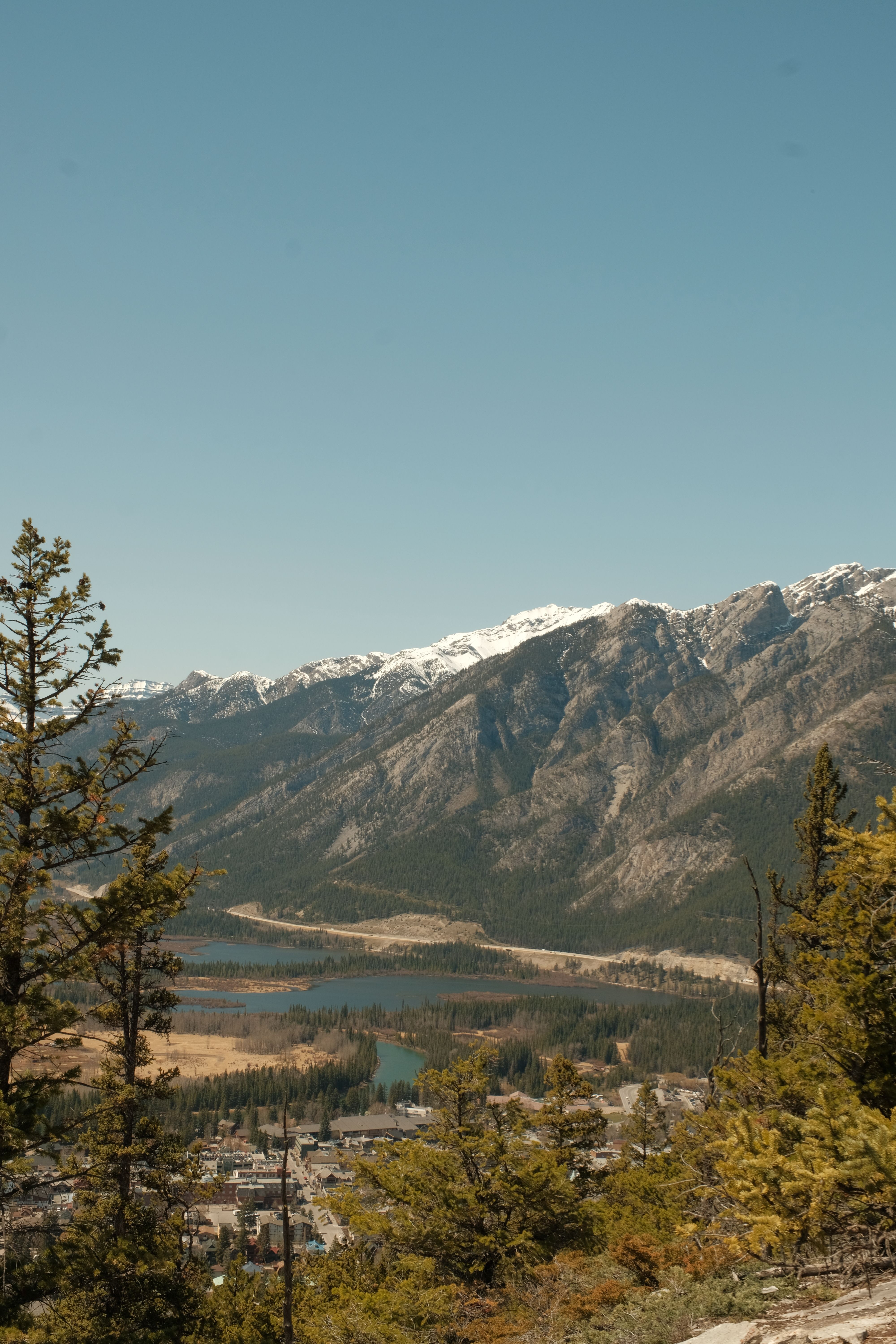 Stunning Banff Landscape with Snow-Capped Mountains · Free Stock Photo