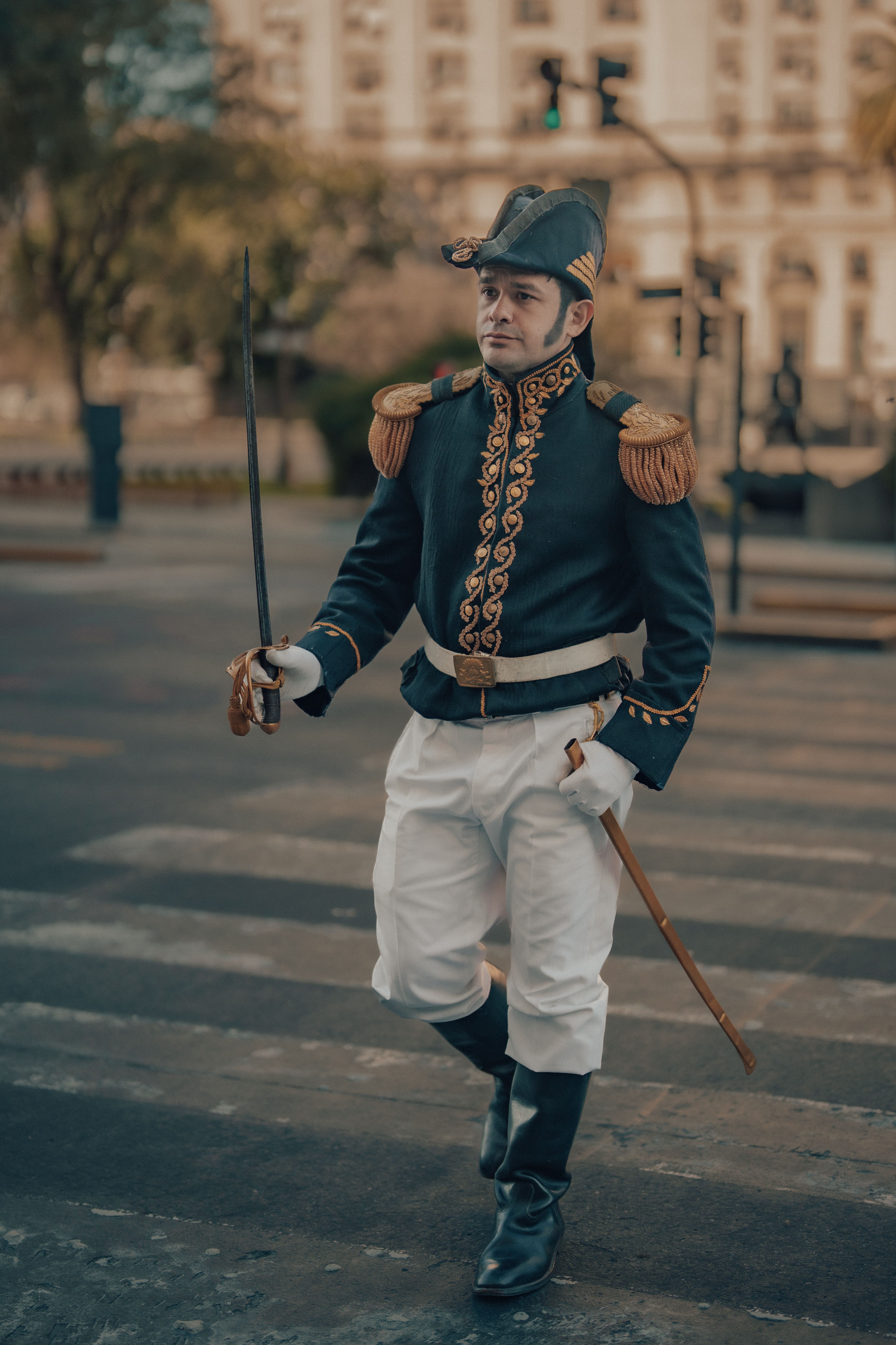 Napoleonic Era Soldier in Historical Uniform · Free Stock Photo