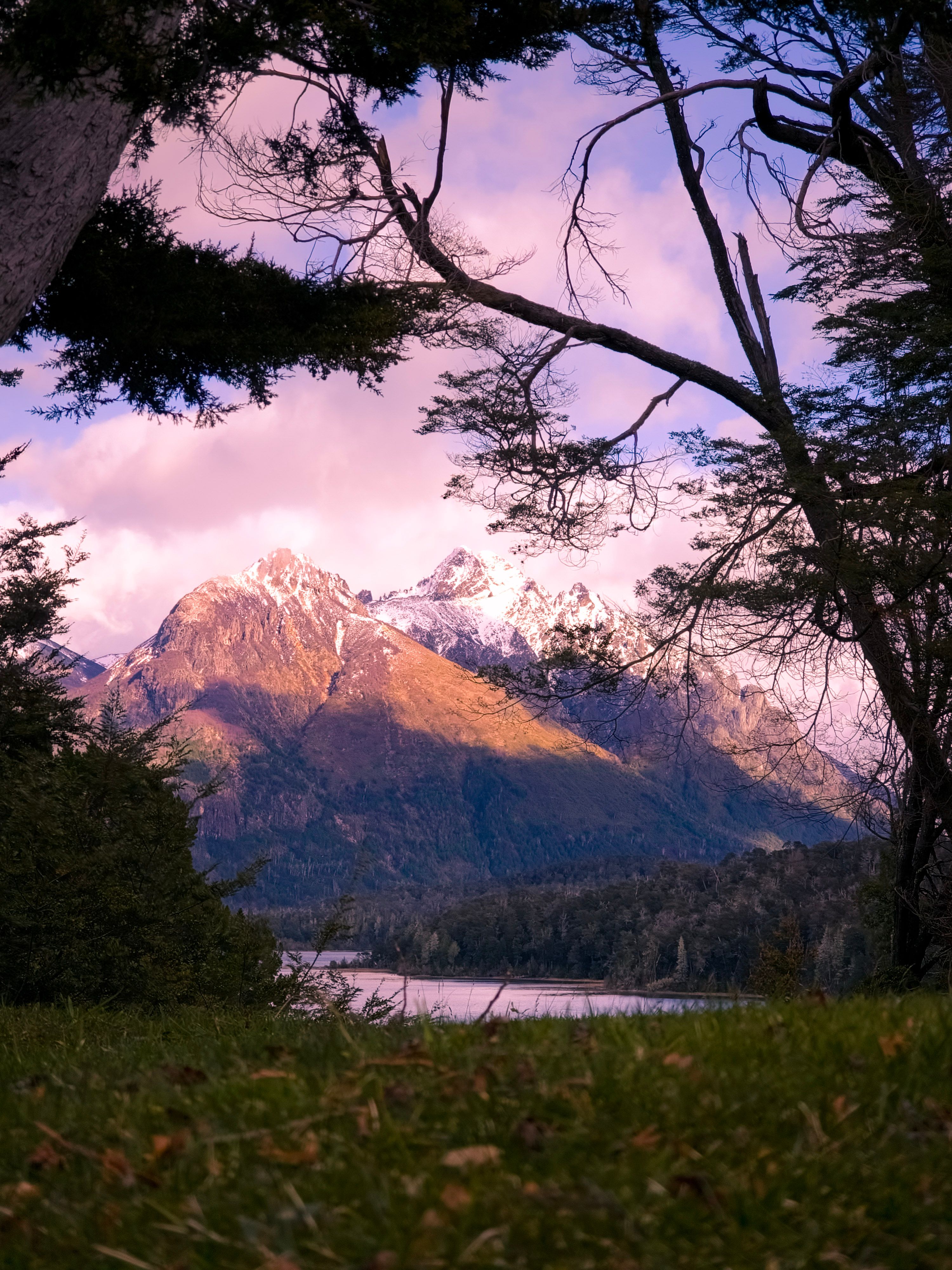 Majestuosas Montañas De Los Andes Al Amanecer En La Patagonia · Foto de ...