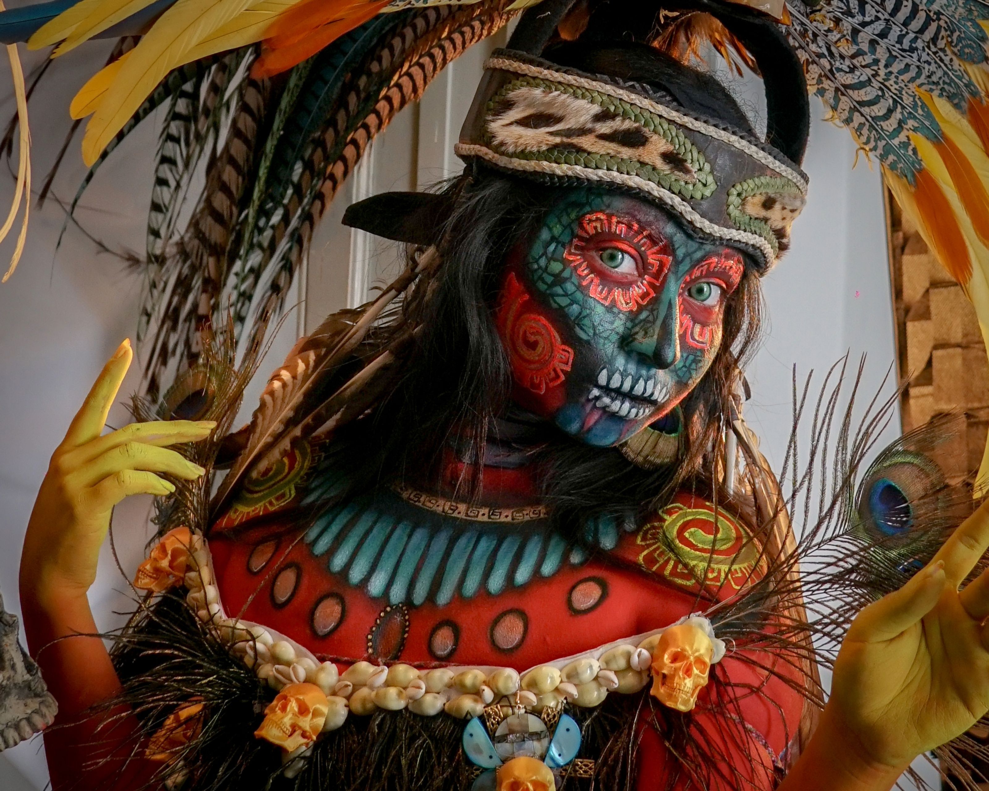 Vibrant Indigenous Dance in Traditional Attire · Free Stock Photo