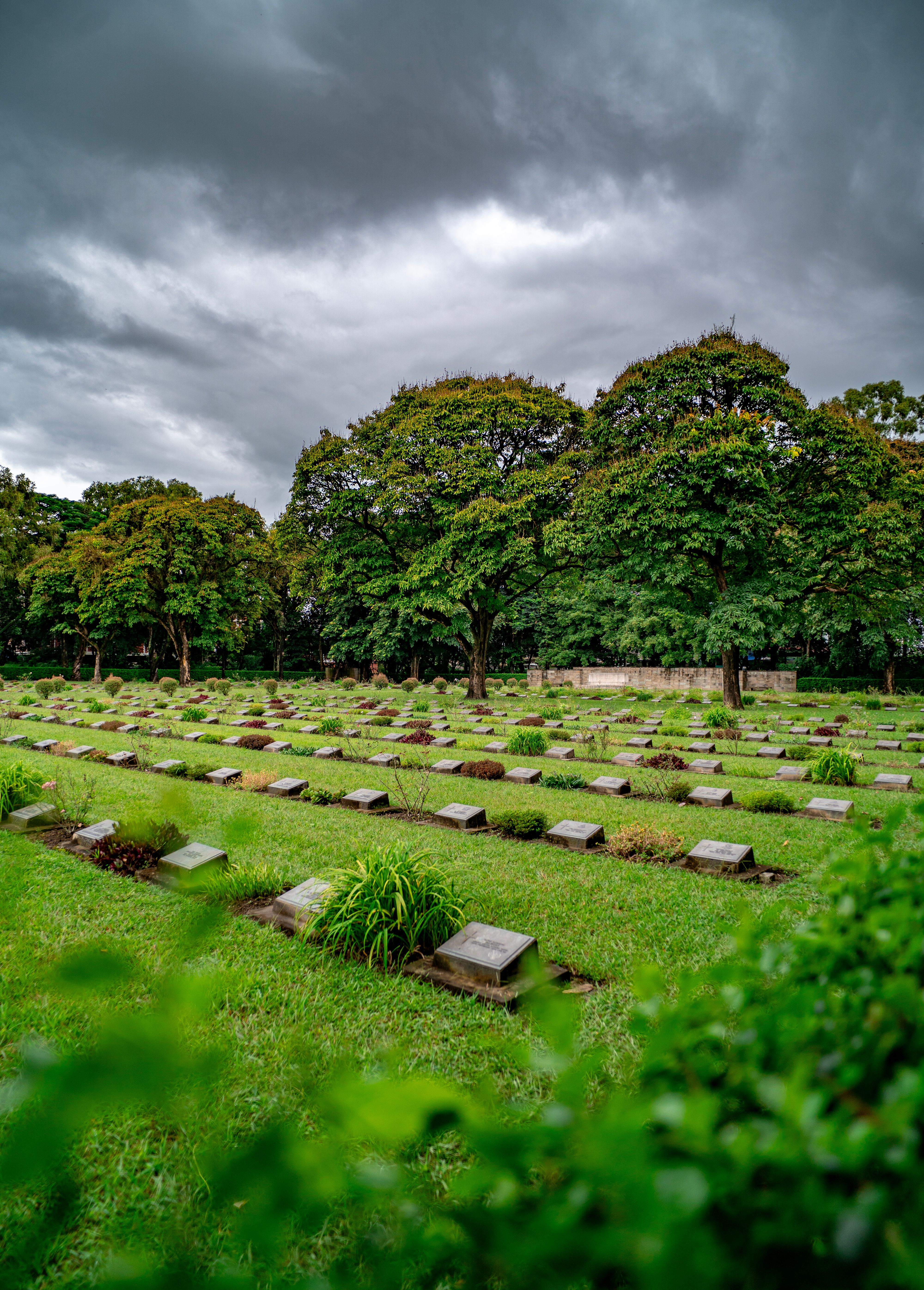 World War Cemetery in Imphal, Manipur under Cloudy Sky · Free Stock Photo
