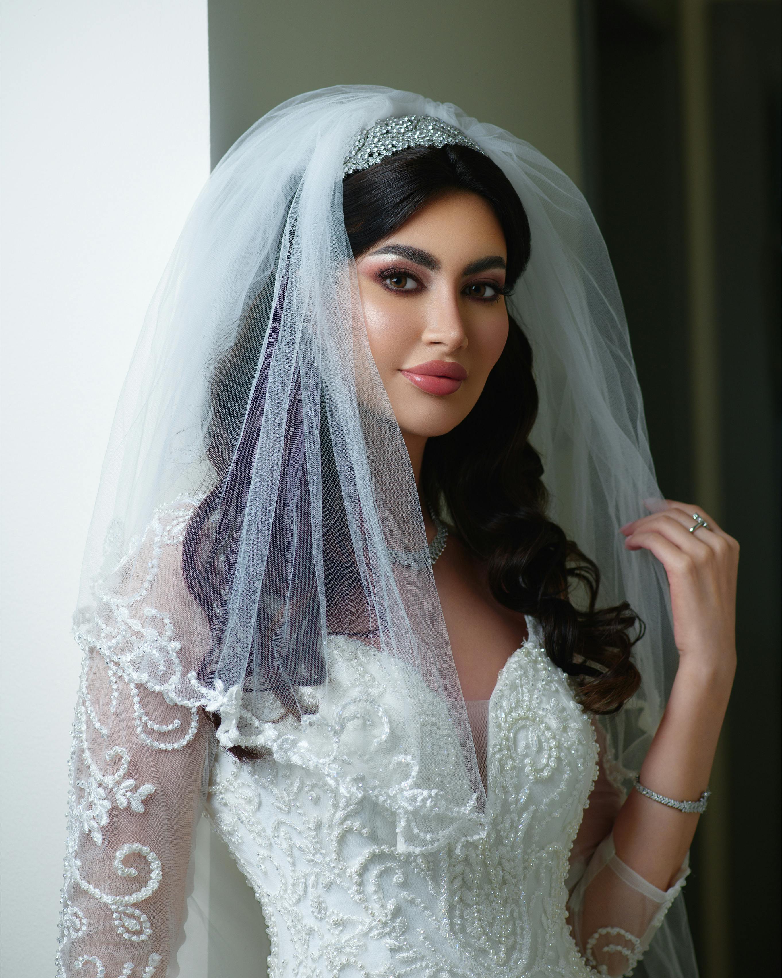 Free Stunning bridal portrait indoors capturing elegance and grace in ...
