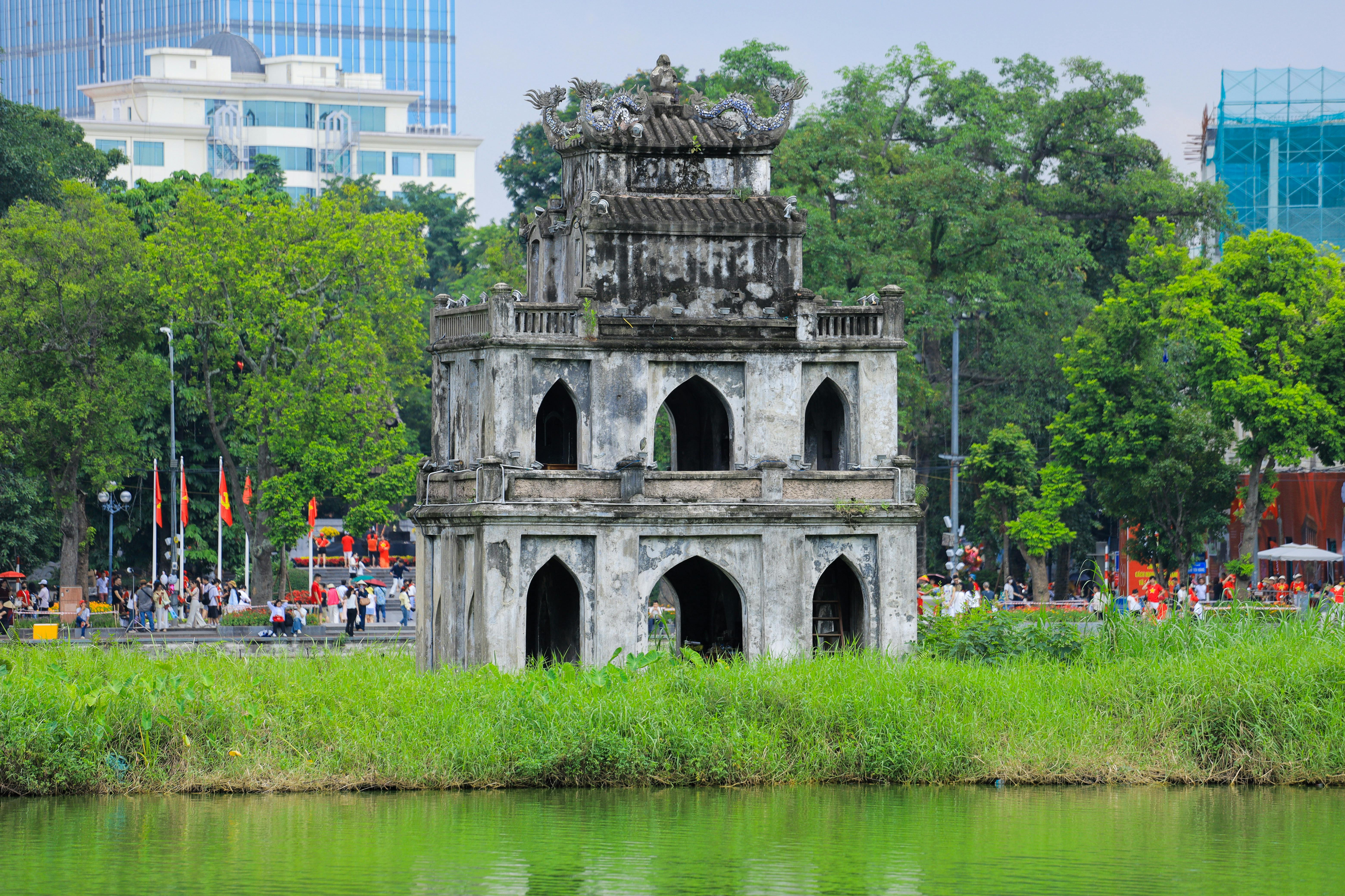 Turtle Tower in Hoan Kiem Lake, Hanoi, Vietnam · Free Stock Photo
