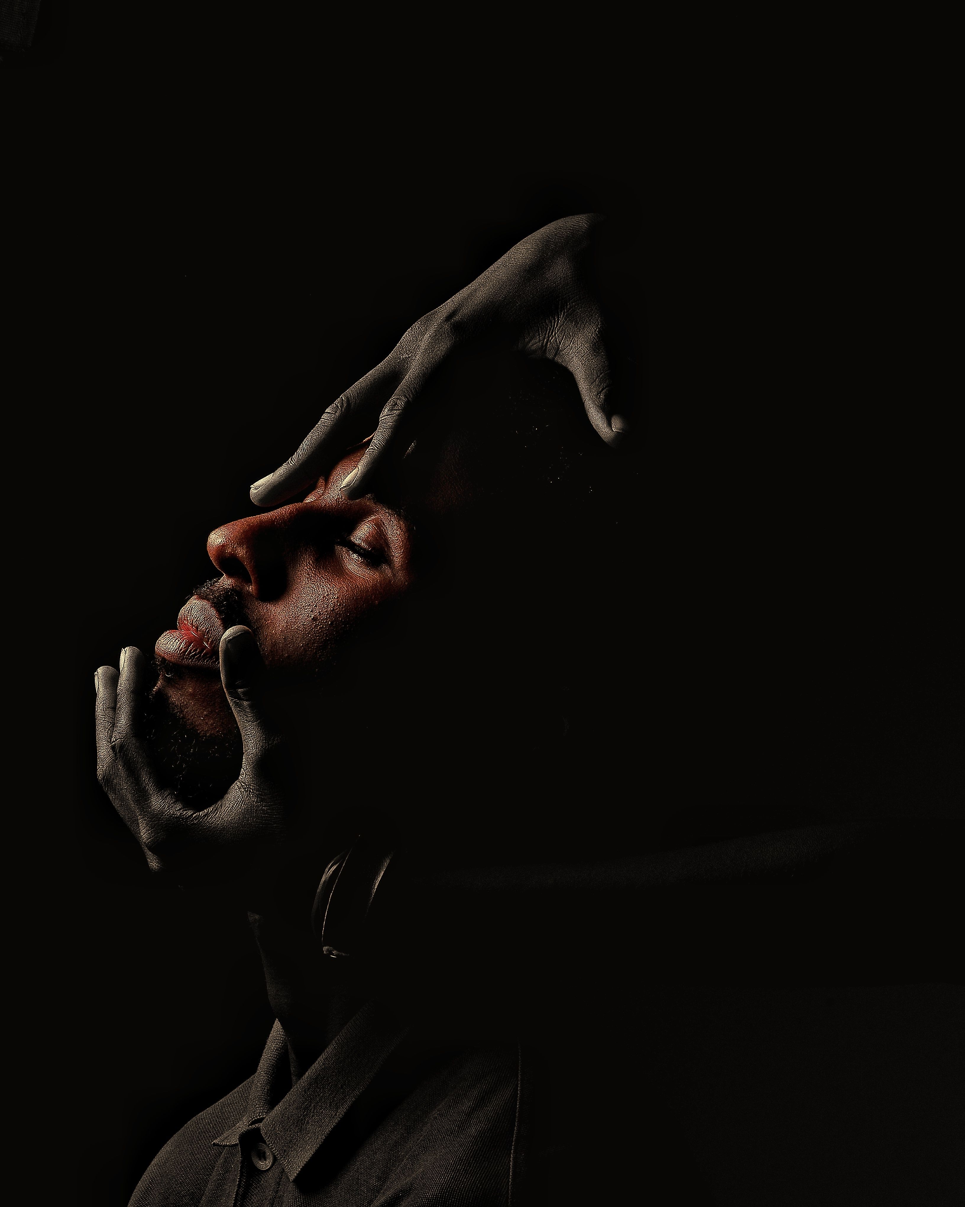 Dramatic Portrait with Emotional Expression · Free Stock Photo