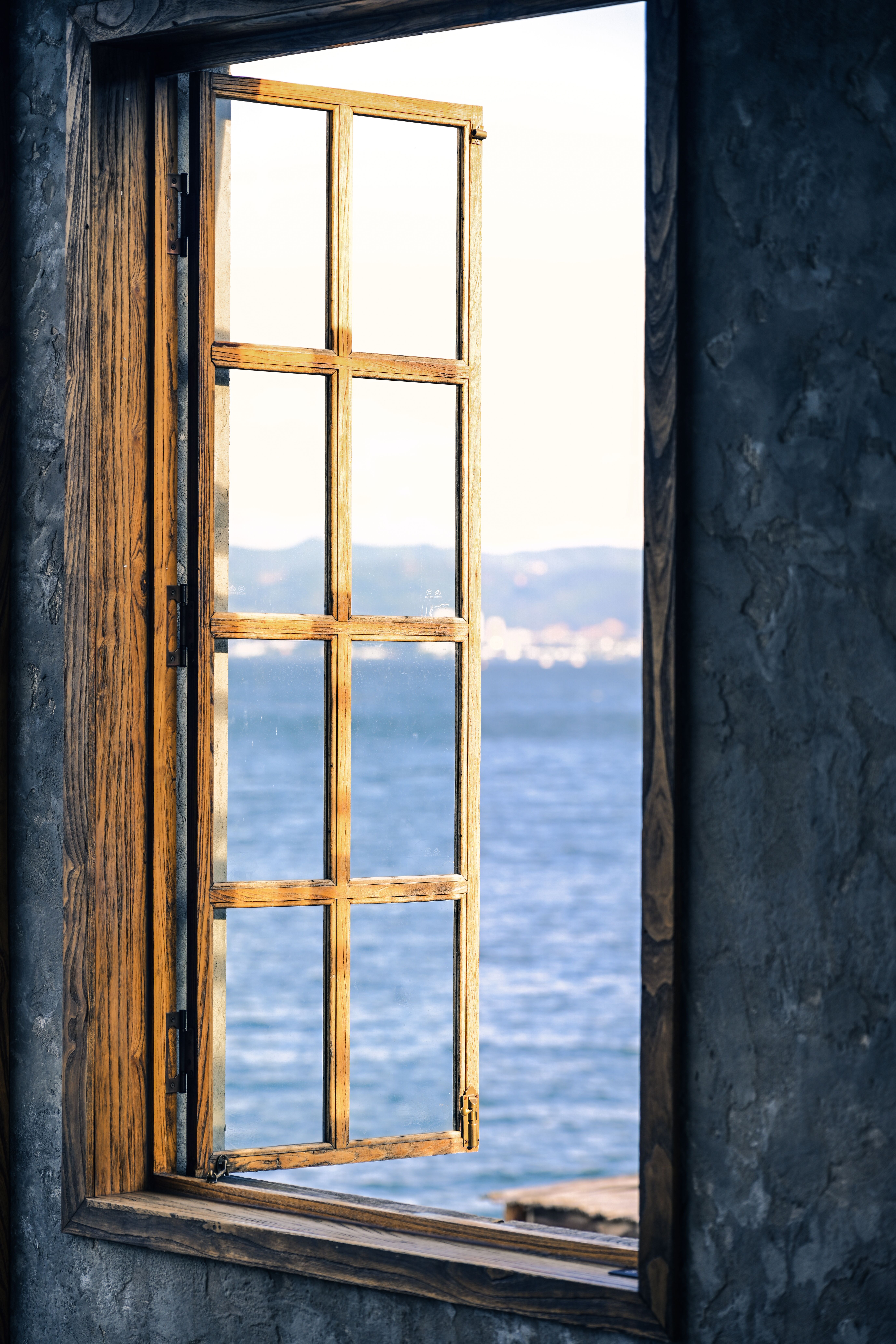 Open Window Overlooking Serene Lake View · Free Stock Photo