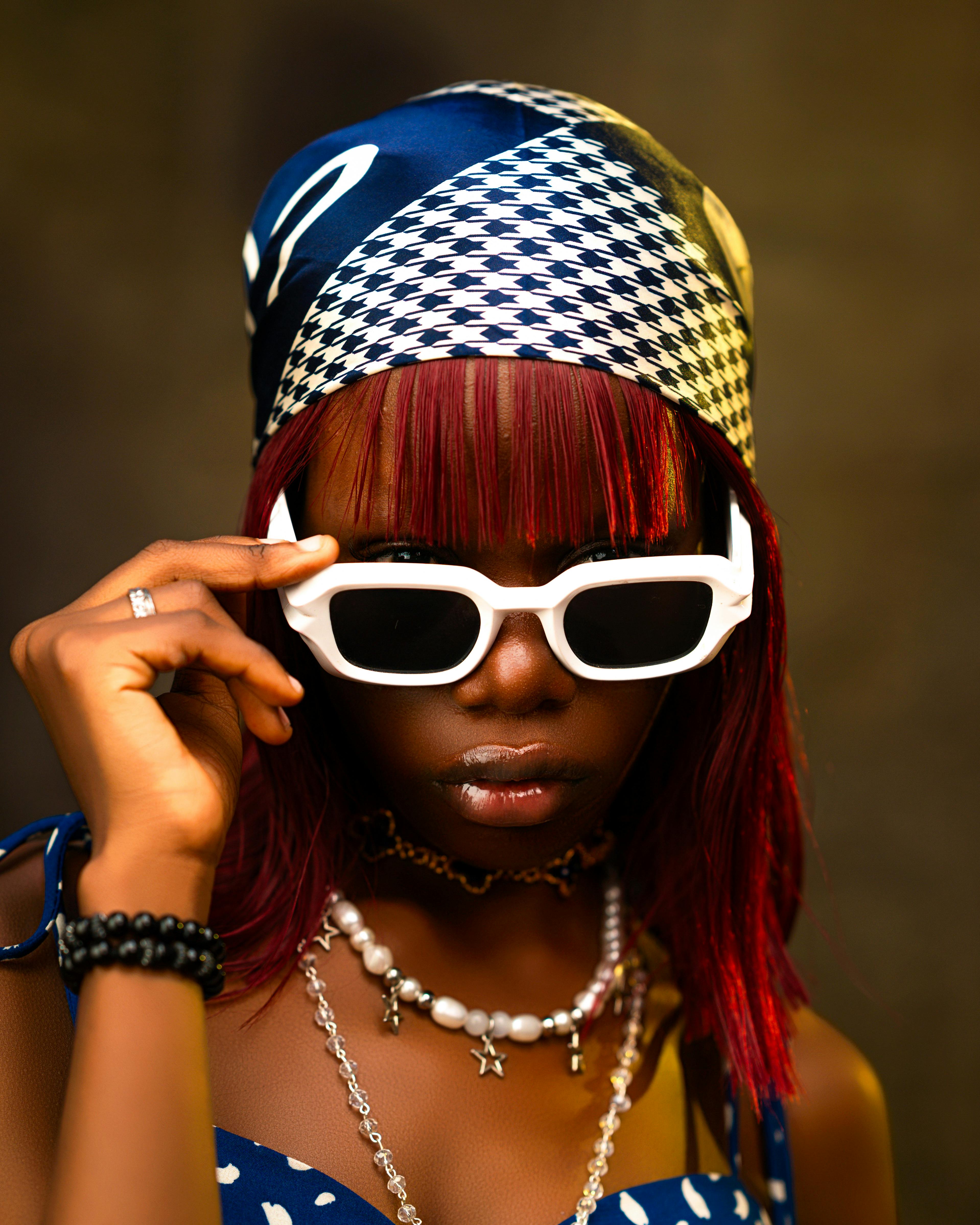 Fashionable Portrait with Stylish Accessories · Free Stock Photo