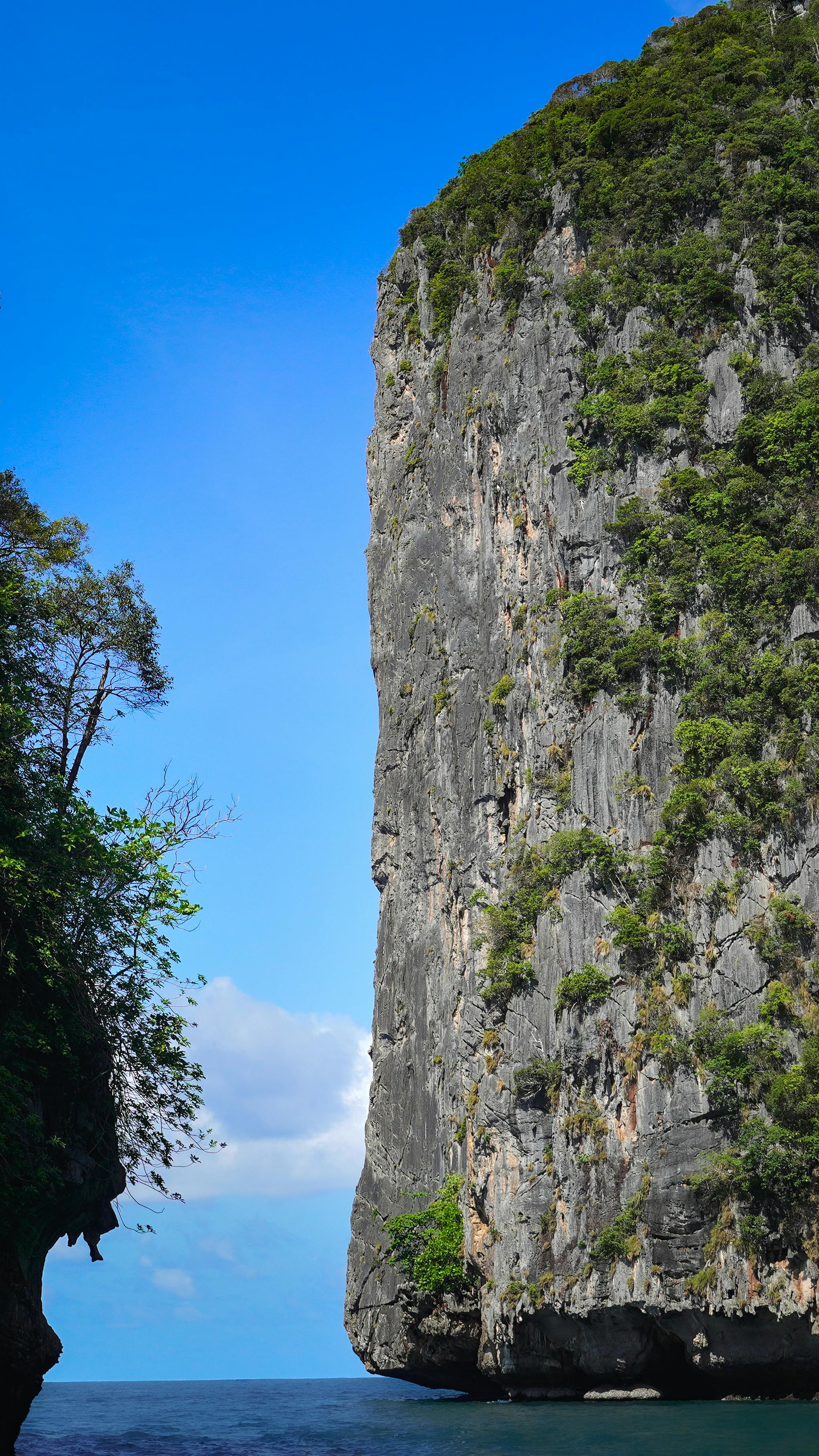 Majestic Limestone Cliff in Tropical Paradise · Free Stock Photo