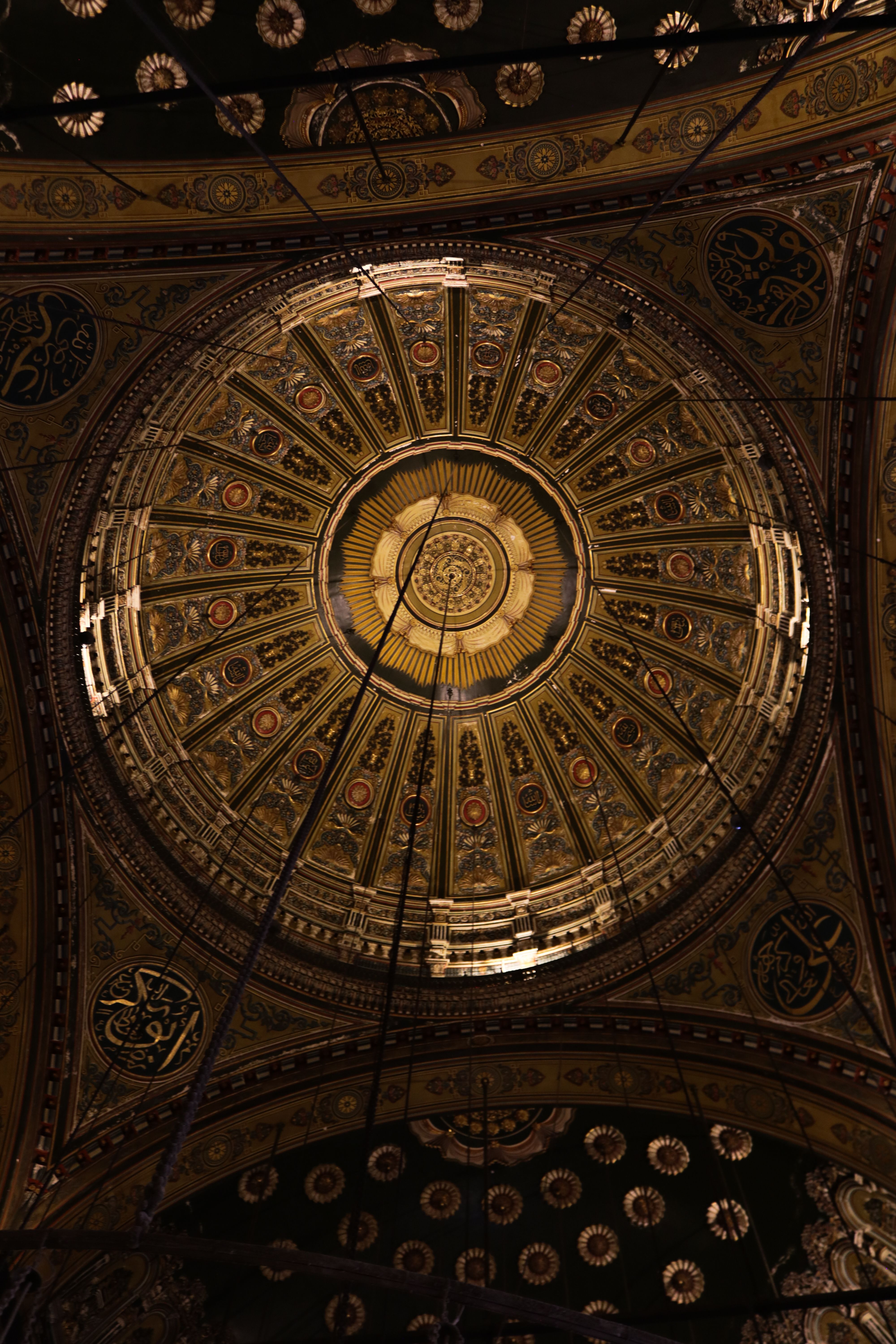 Intricate Dome of Islamic Architecture in Cairo Mosque · Free Stock Photo