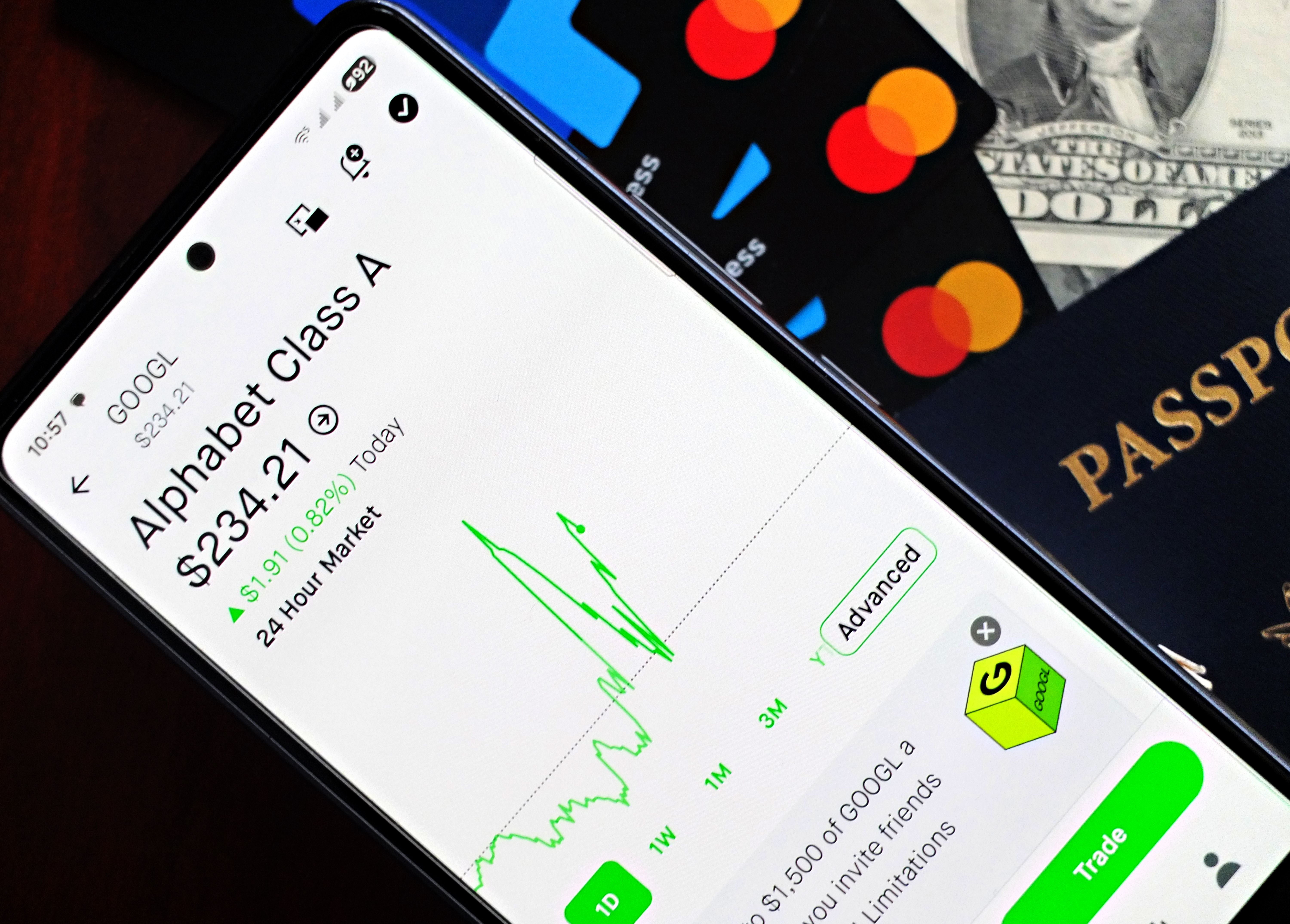 Mobile Stock Trading App with Financial Elements · Free Stock Photo