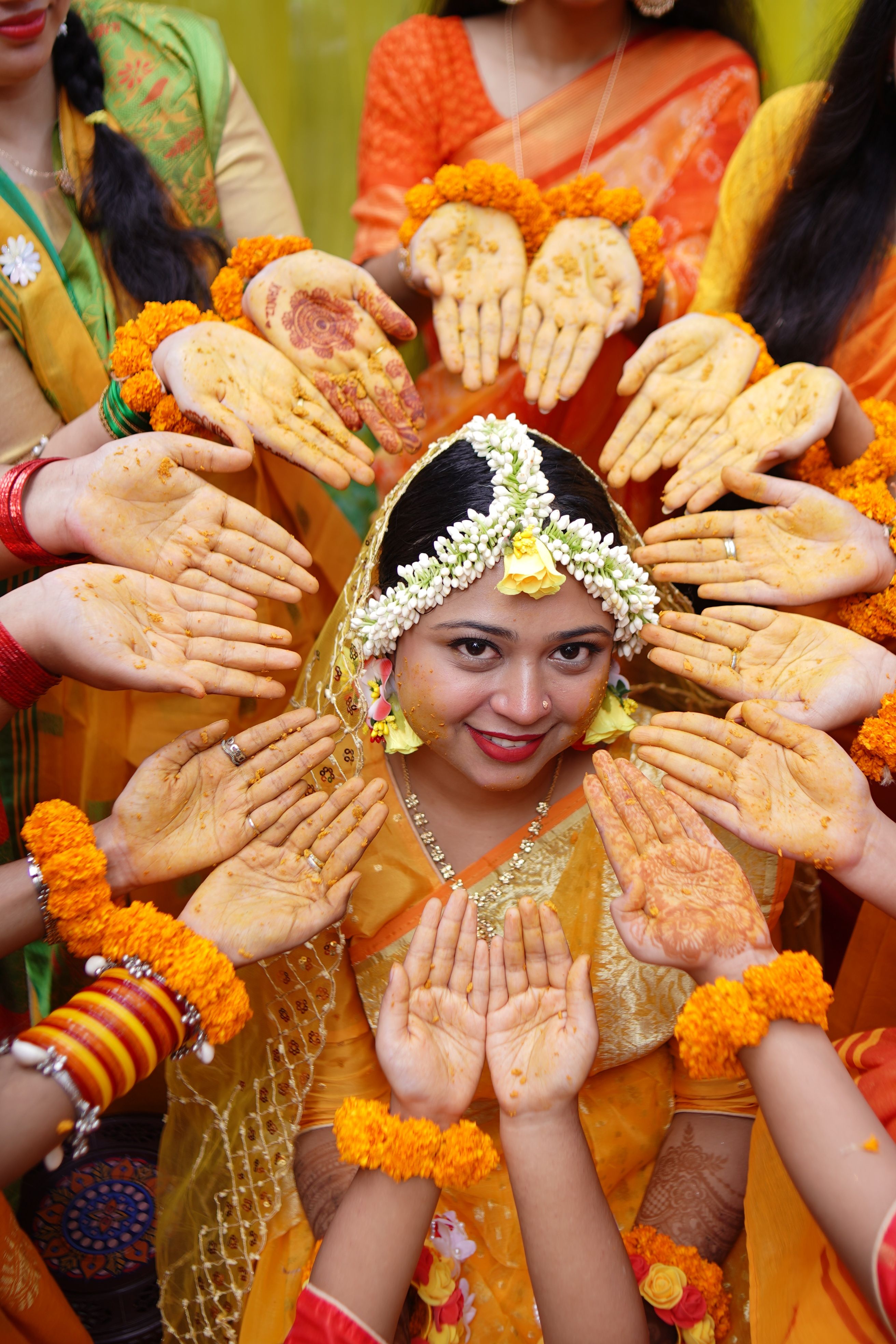 Vibrant Indian Pre-Wedding Ceremony Celebration · Free Stock Photo